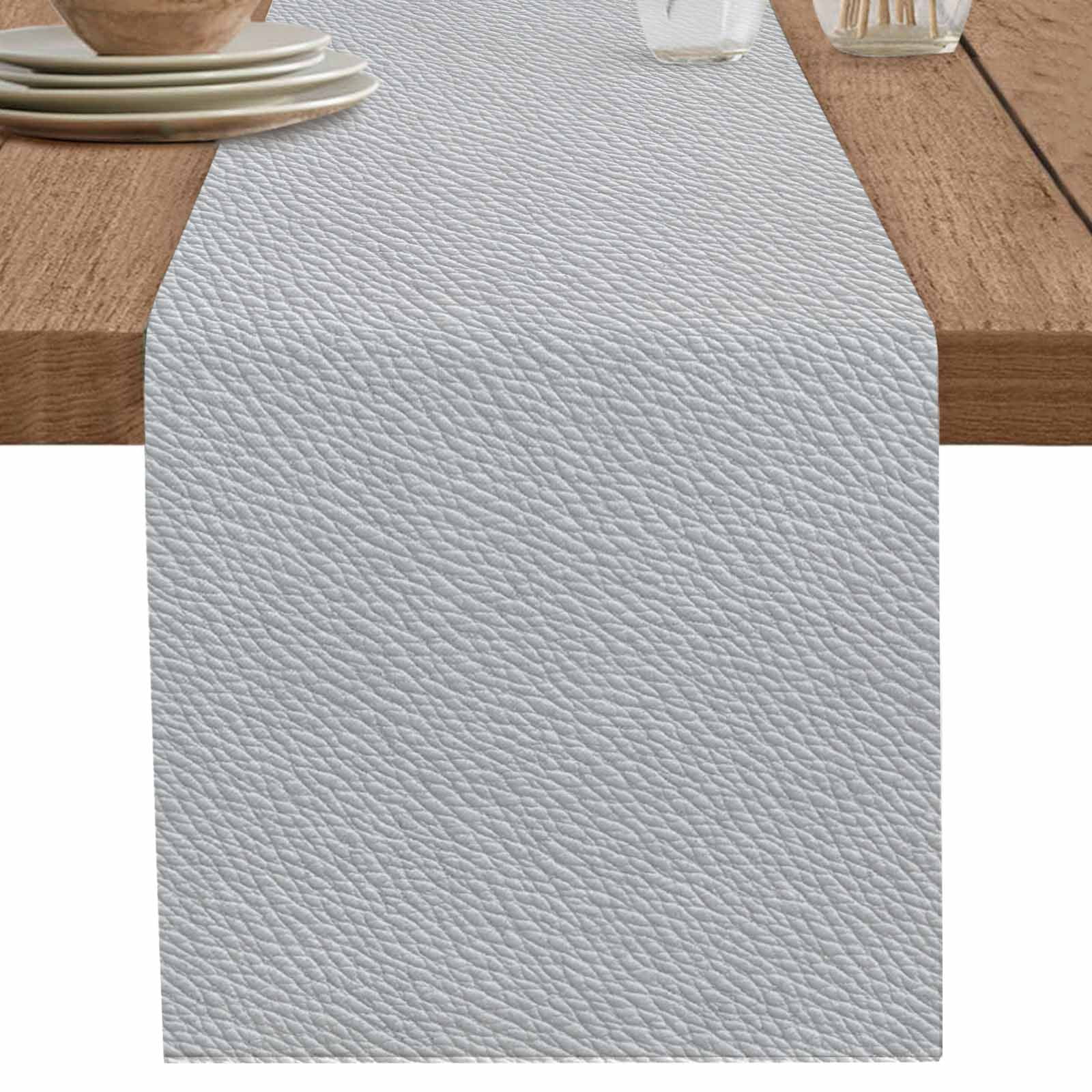 nqOlkjepod Grey Table Runner 36 Inches Long Farmhouse Dress Scarves ...