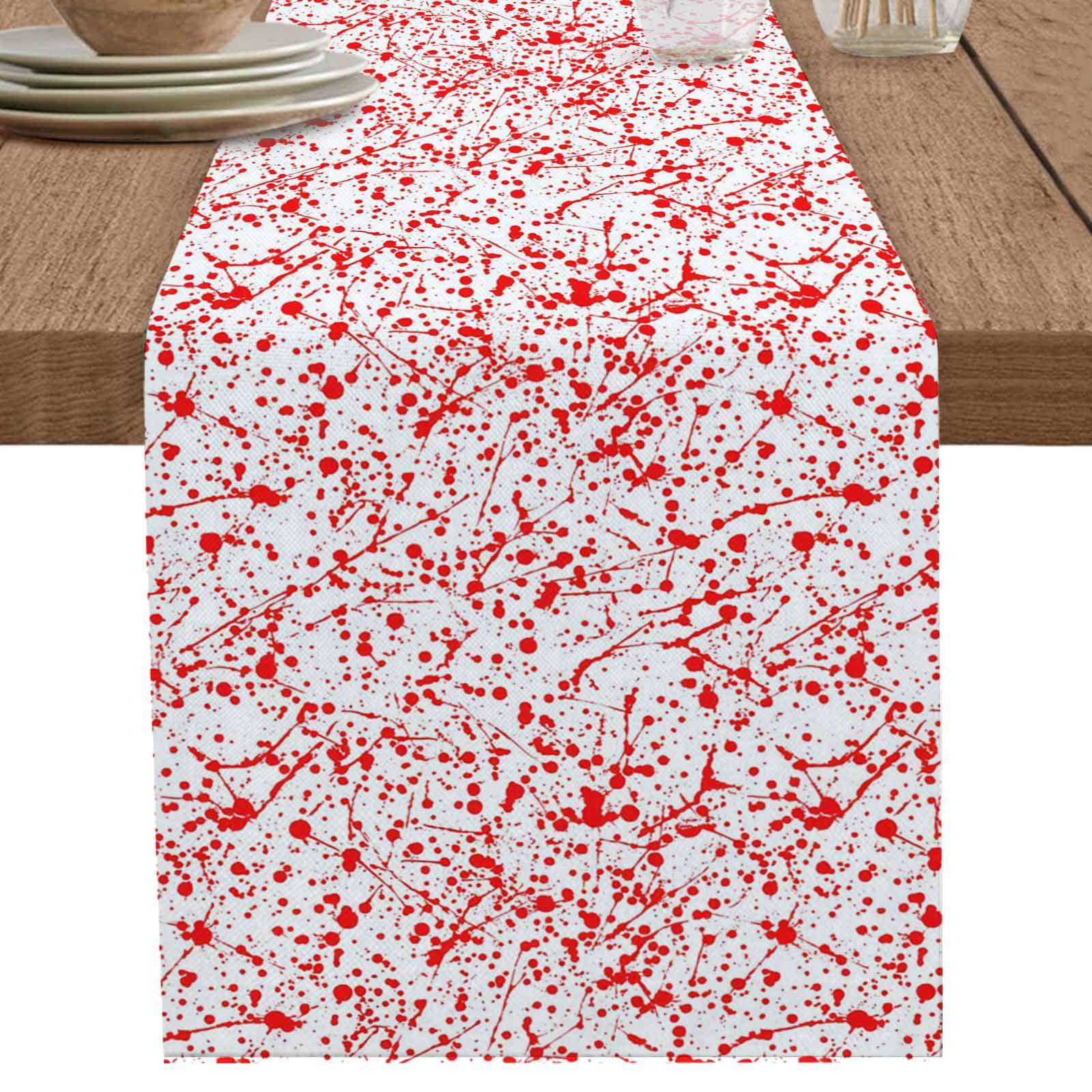 nqOlkjepod Halloween Table Runner 120 Inches Long Farmhouse Dress ...