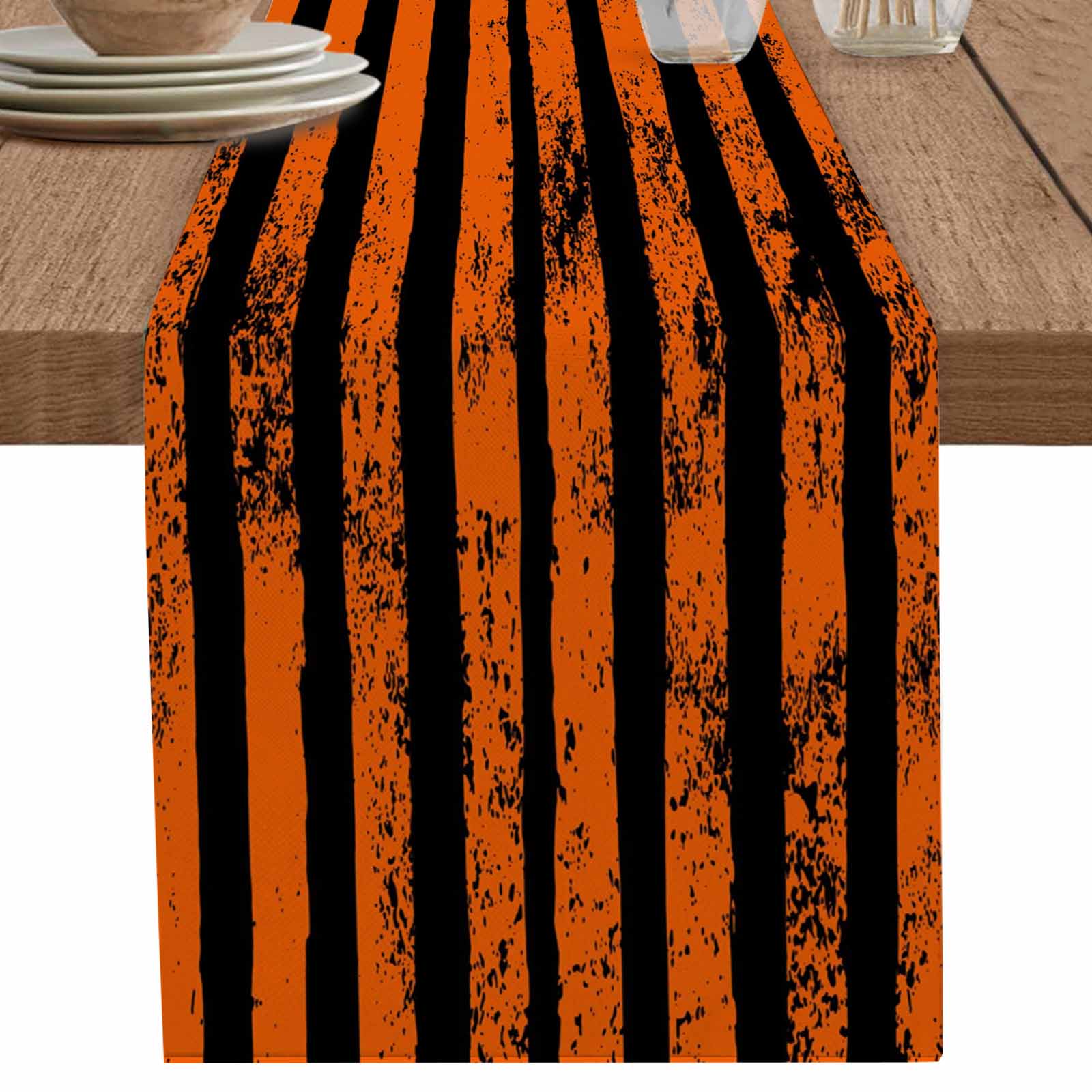 nqOlkjepod Halloween Table Runner 60 Inches Long Farmhouse Dress ...