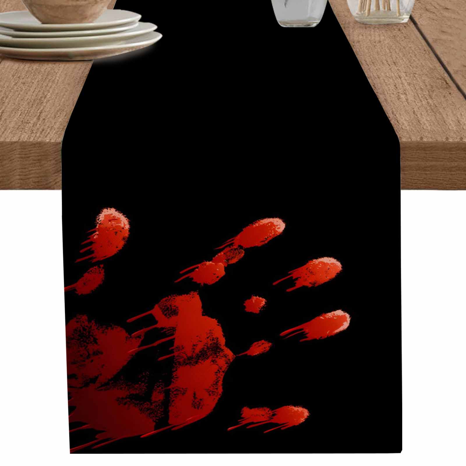 nqOlkjepod Halloween Table Runner 90 Inches Long Farmhouse Dress ...