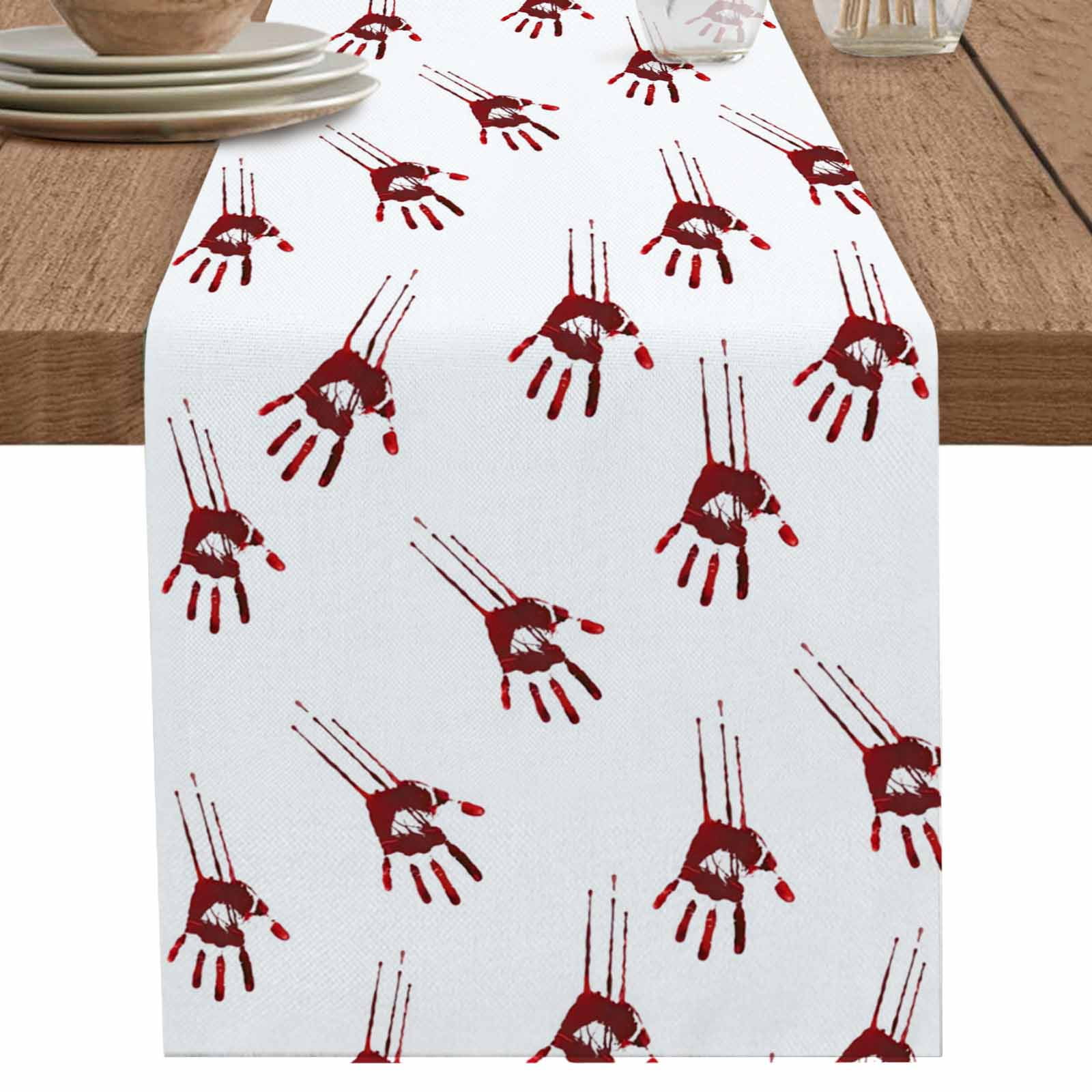nqOlkjepod Halloween Table Runner 90 Inches Long Farmhouse Dress ...