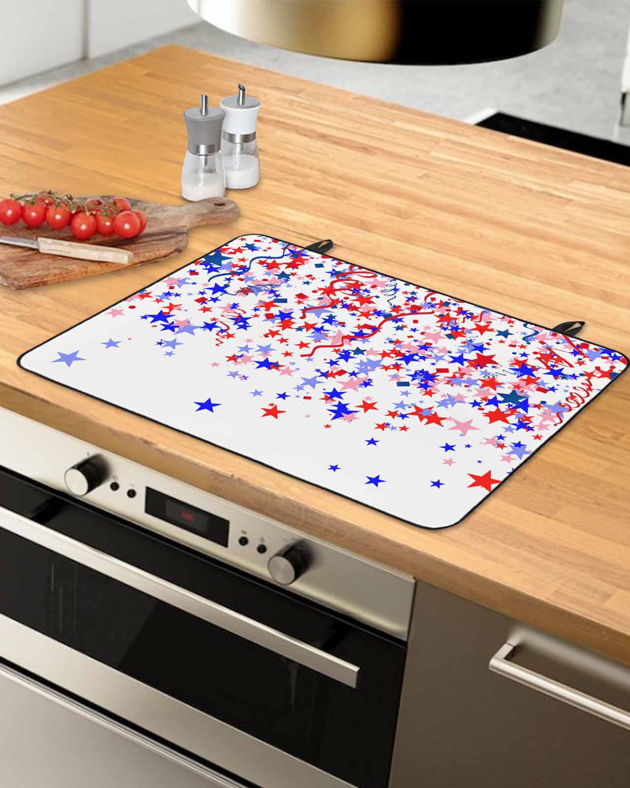 nqOlkjepod Large Induction Cooktop Protector Mat 24"x21", 4th of July ...