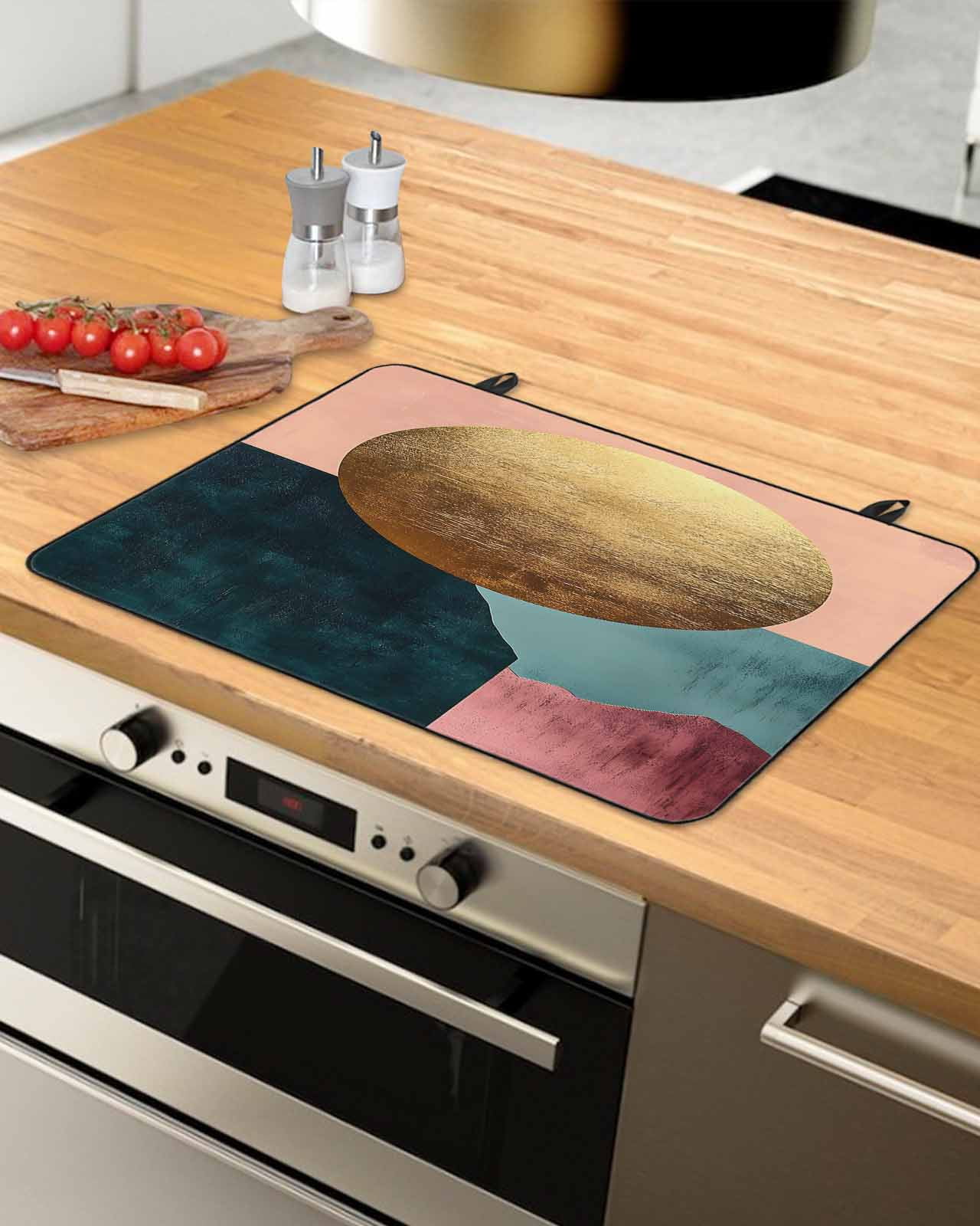 nqOlkjepod Large Induction Cooktop Protector Mat 24"x21", Boho ...