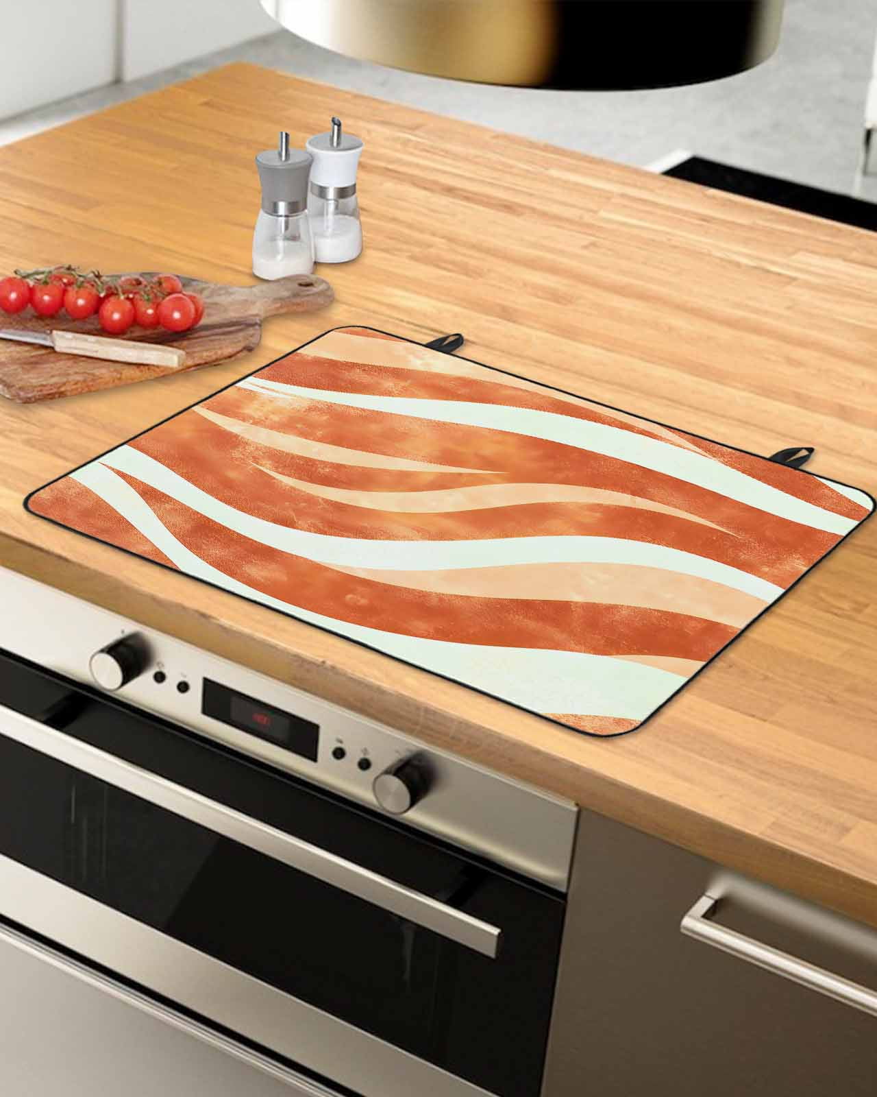 nqOlkjepod Large Induction Cooktop Protector Mat 24"x21", Burnt Orange ...