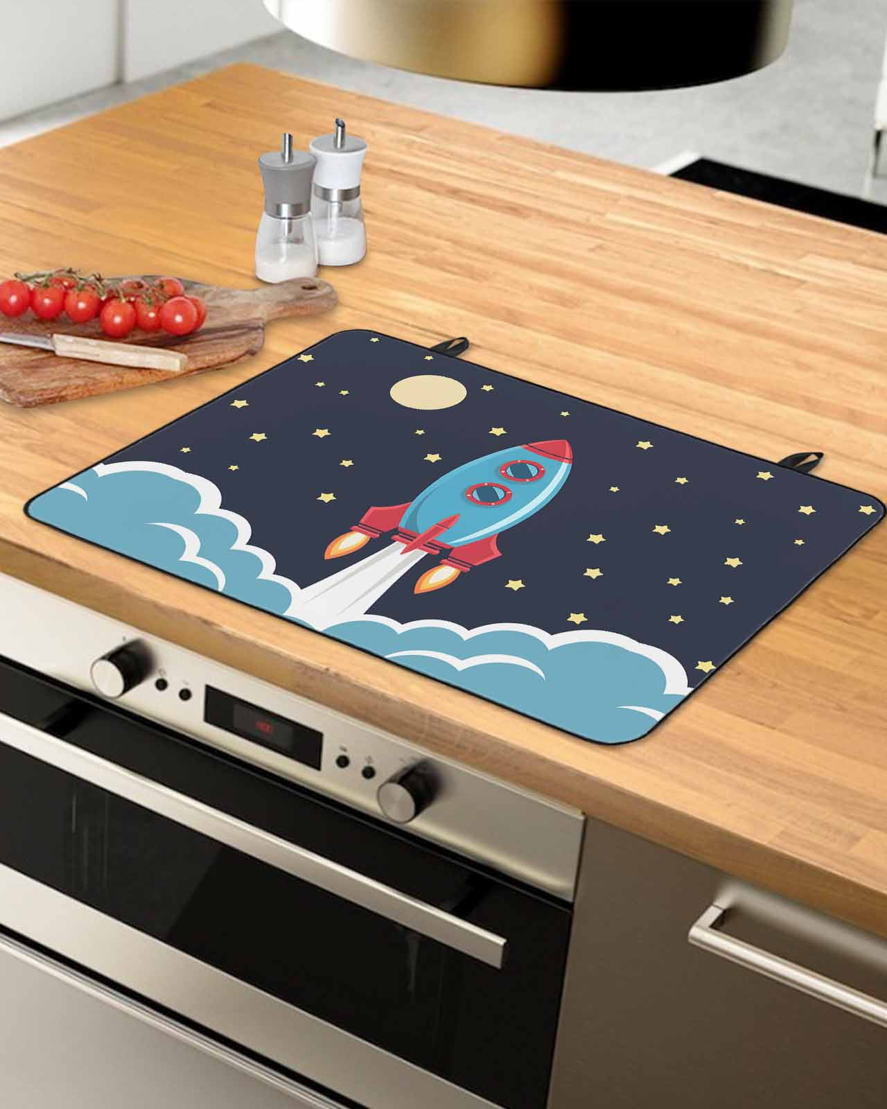 nqOlkjepod Large Induction Cooktop Protector Mat 24"x21", Cartoon ...