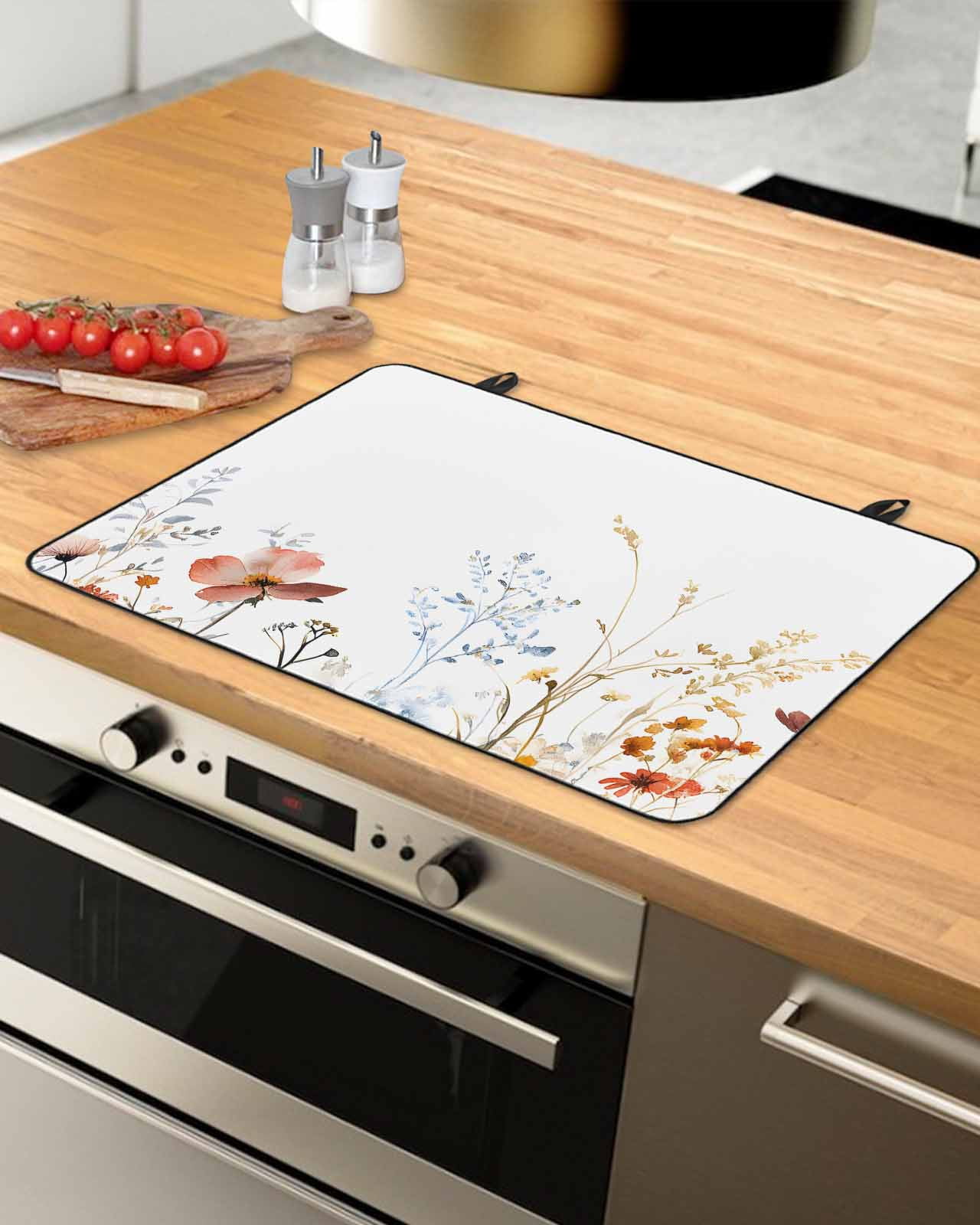 nqOlkjepod Large Induction Cooktop Protector Mat 24"x21", Colorful ...