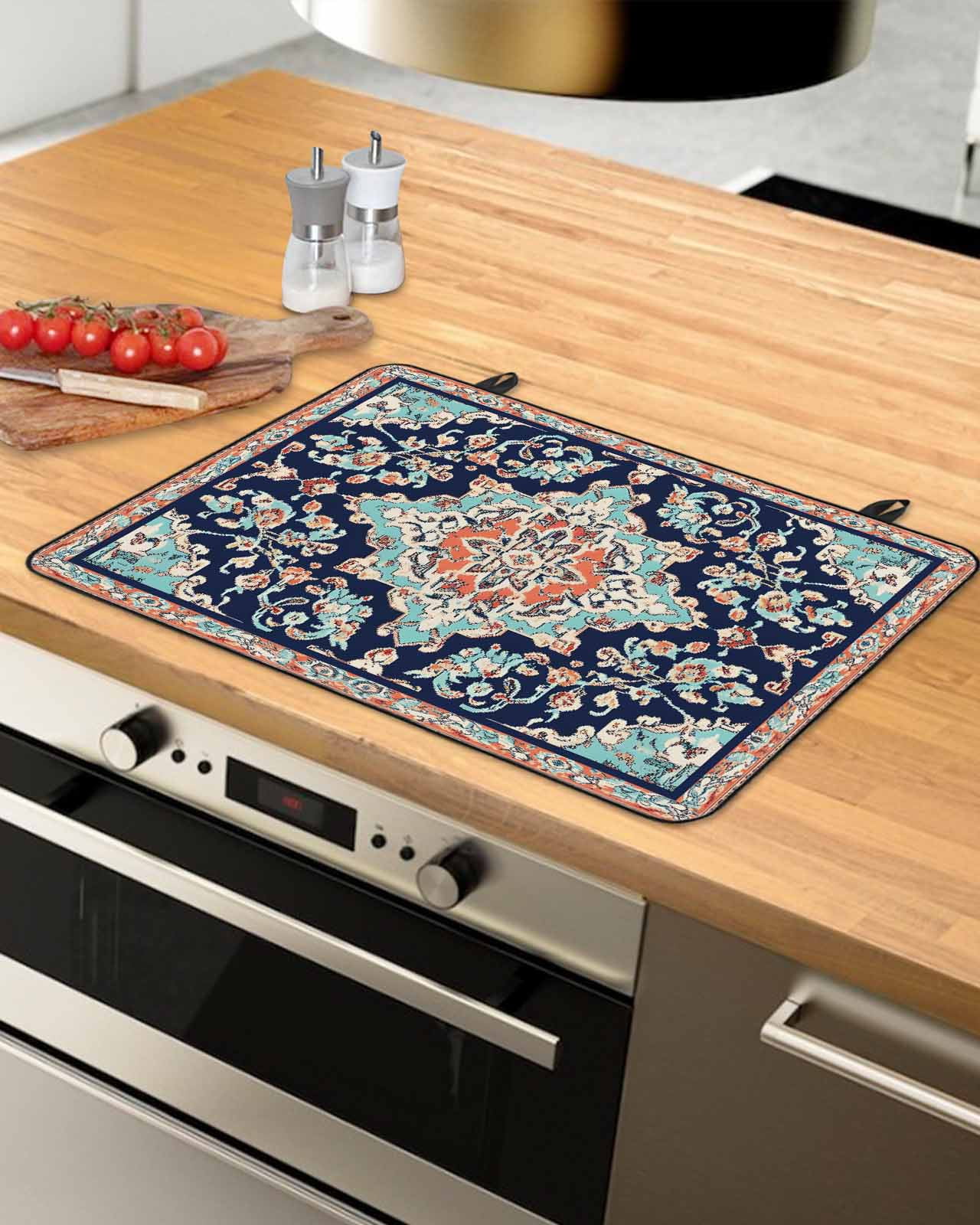 nqOlkjepod Large Induction Cooktop Protector Mat 24"x21", Colorful ...