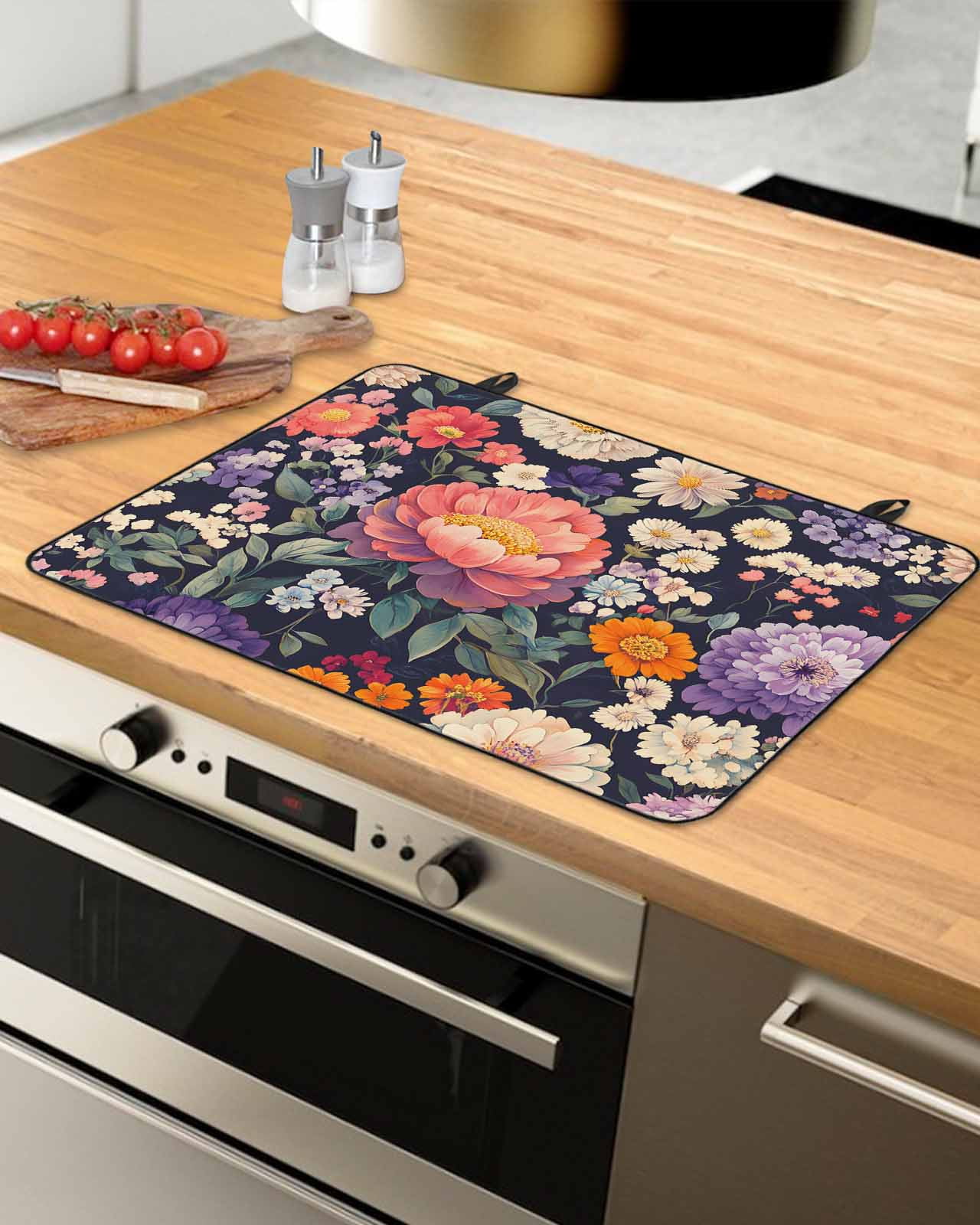 nqOlkjepod Large Induction Cooktop Protector Mat 24"x21", Colorful ...