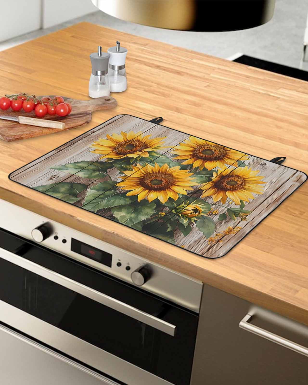nqOlkjepod Large Induction Cooktop Protector Mat 24"x21", Farmhouse ...