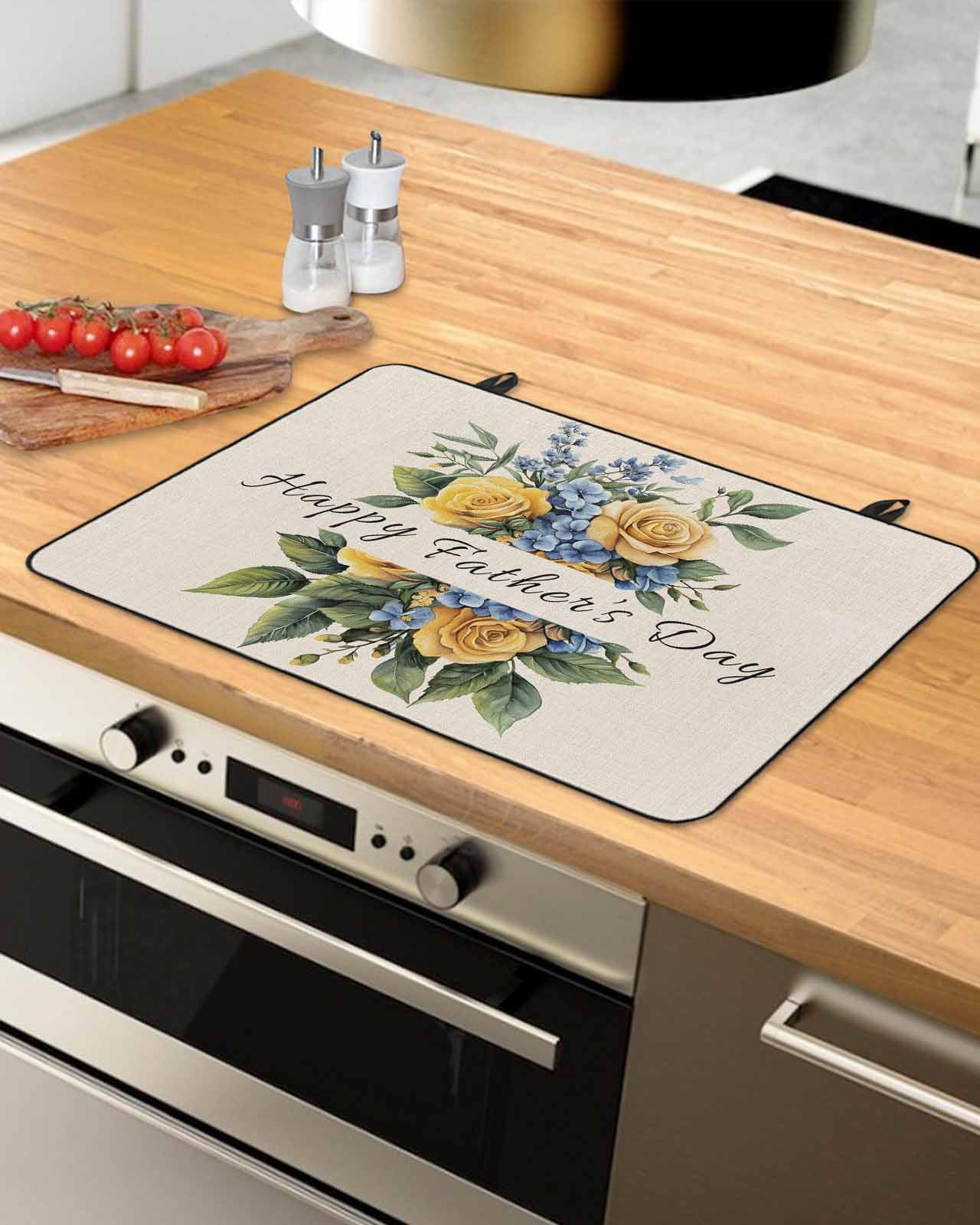 nqOlkjepod Large Induction Cooktop Protector Mat 24"x21", Happy Father ...