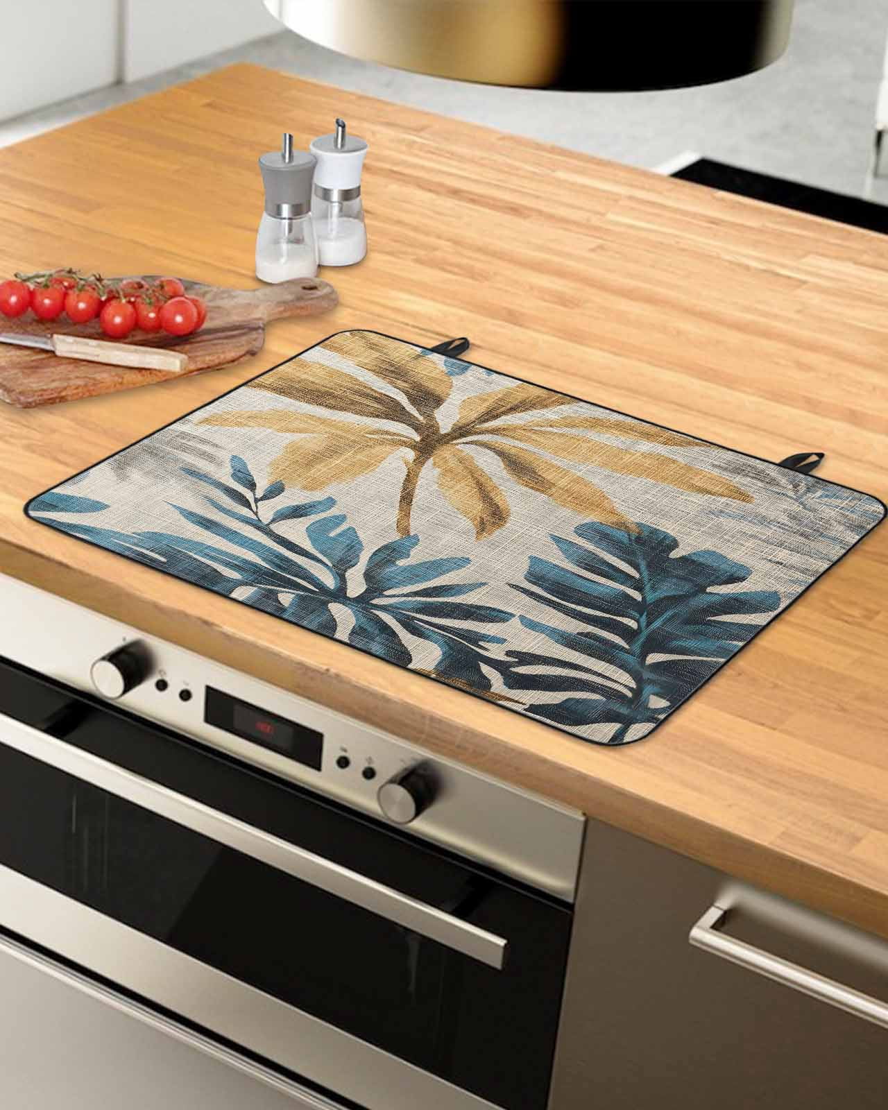 nqOlkjepod Large Induction Cooktop Protector Mat 24"x21", Navy Blue ...