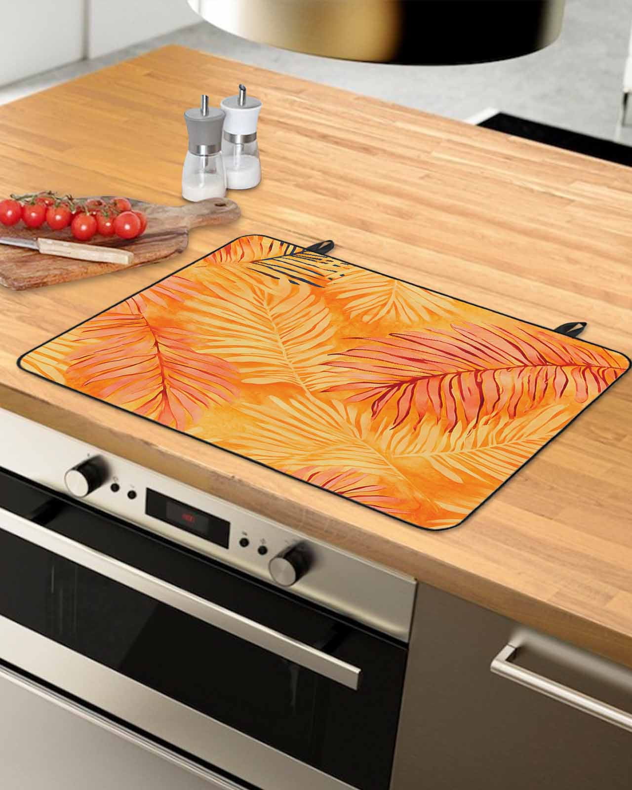 nqOlkjepod Large Induction Cooktop Protector Mat 24"x21", Orange ...