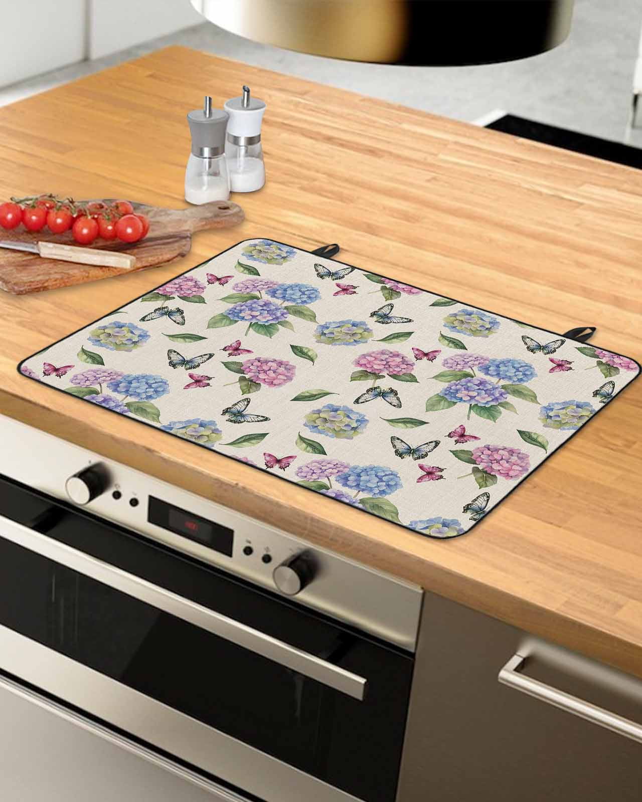 nqOlkjepod Large Induction Cooktop Protector Mat 24"x21", Pink Blue ...