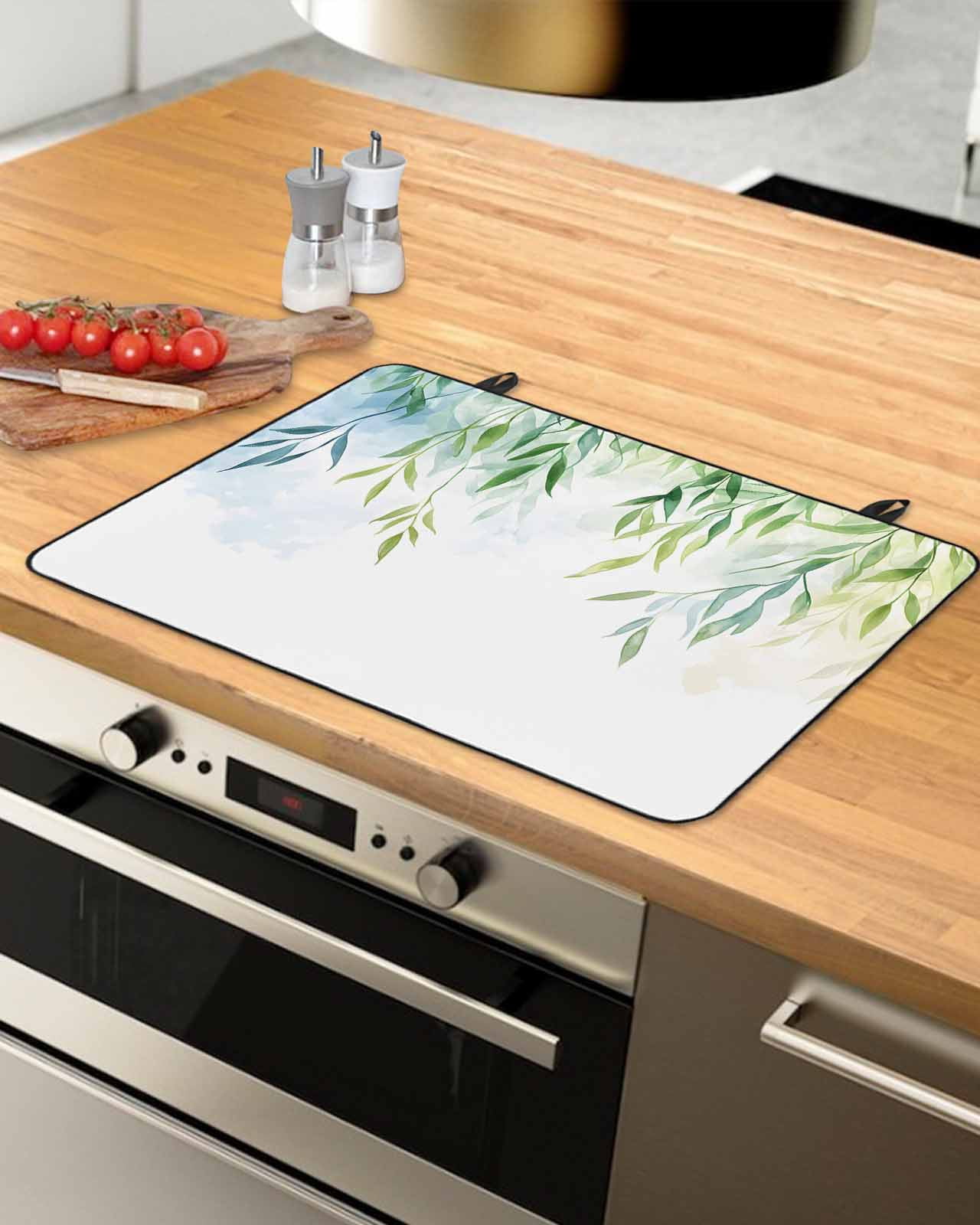 nqOlkjepod Large Induction Cooktop Protector Mat 24"x21", Spring Green ...