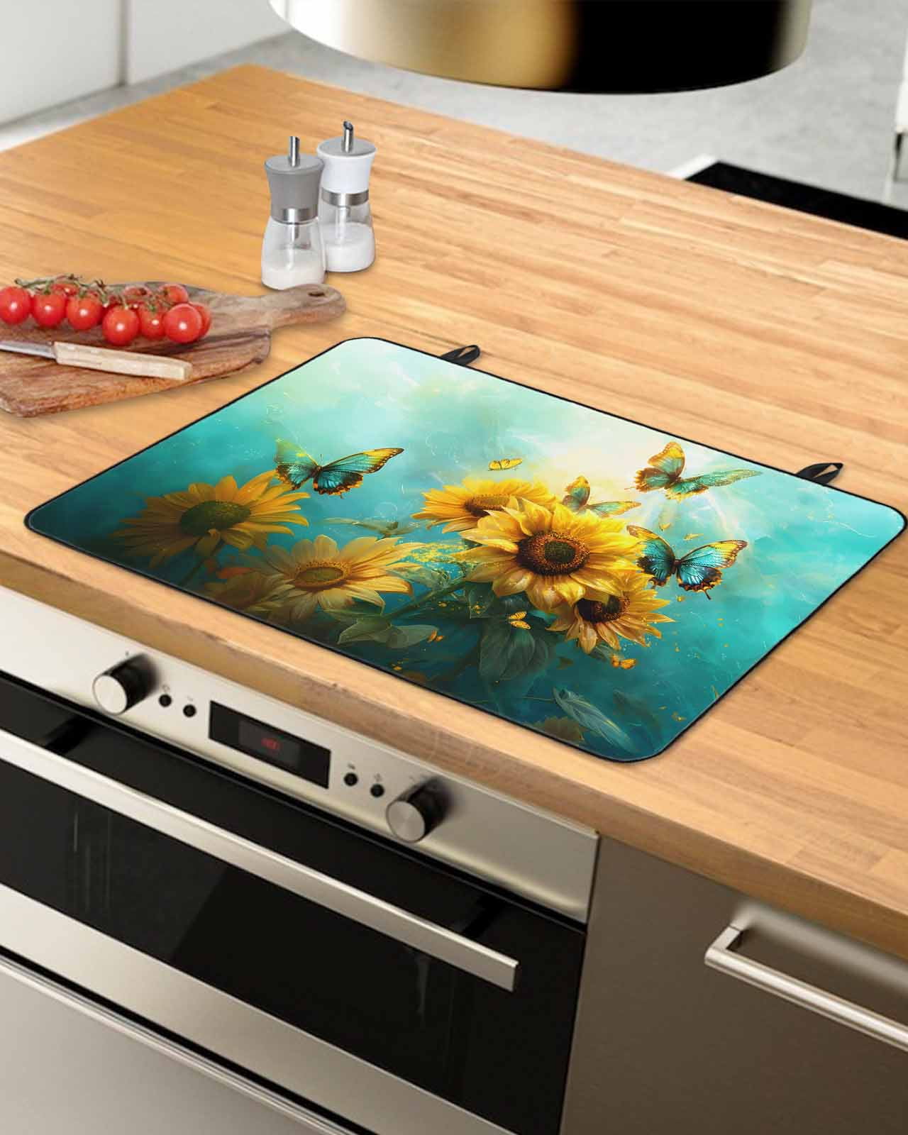 nqOlkjepod Large Induction Cooktop Protector Mat 24"x21", Spring ...