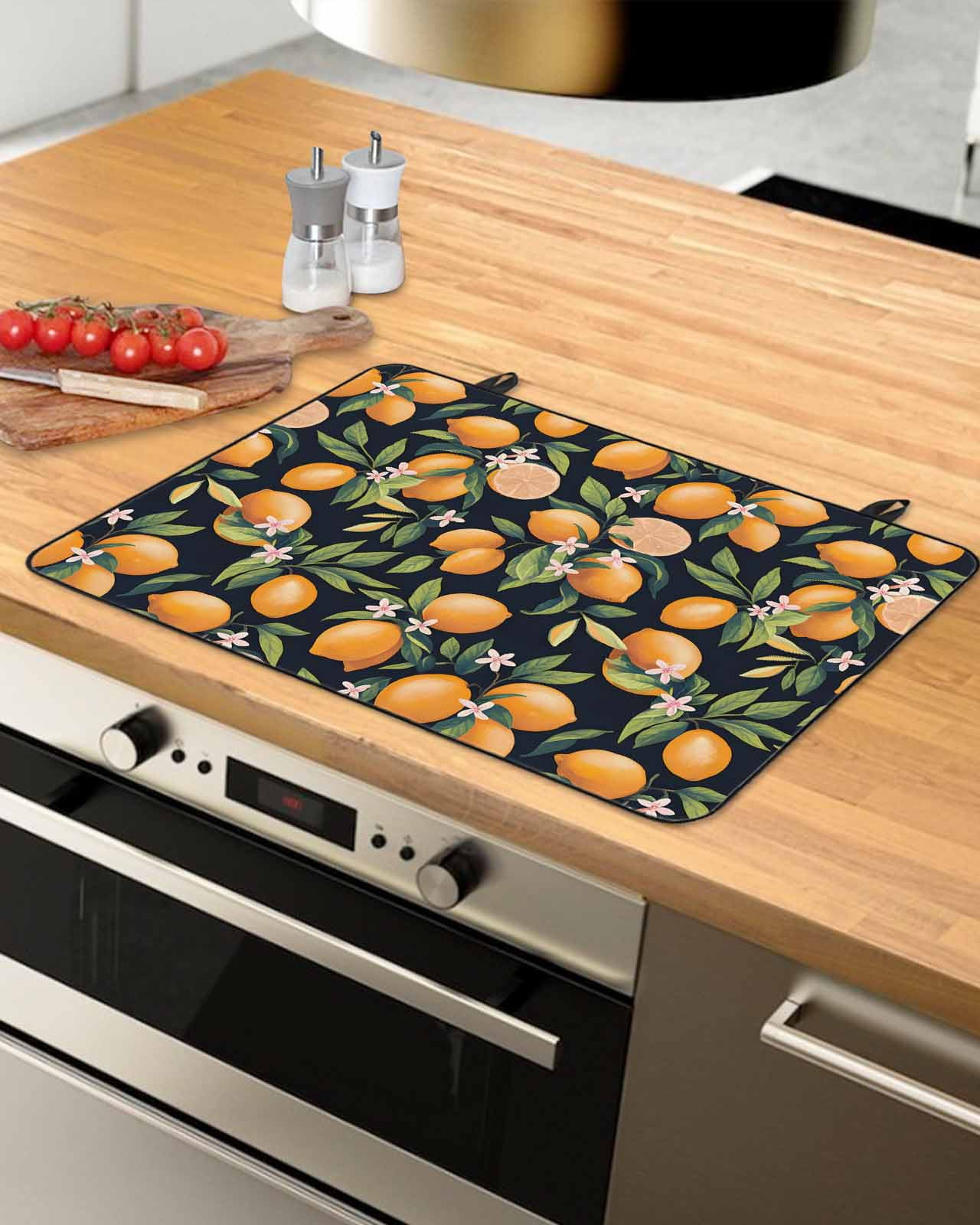 nqOlkjepod Large Induction Cooktop Protector Mat 24"x21", Spring Yellow ...