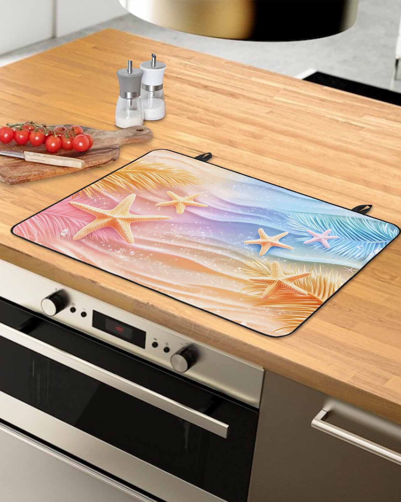 nqOlkjepod Large Induction Cooktop Protector Mat 24"x21", Summer ...