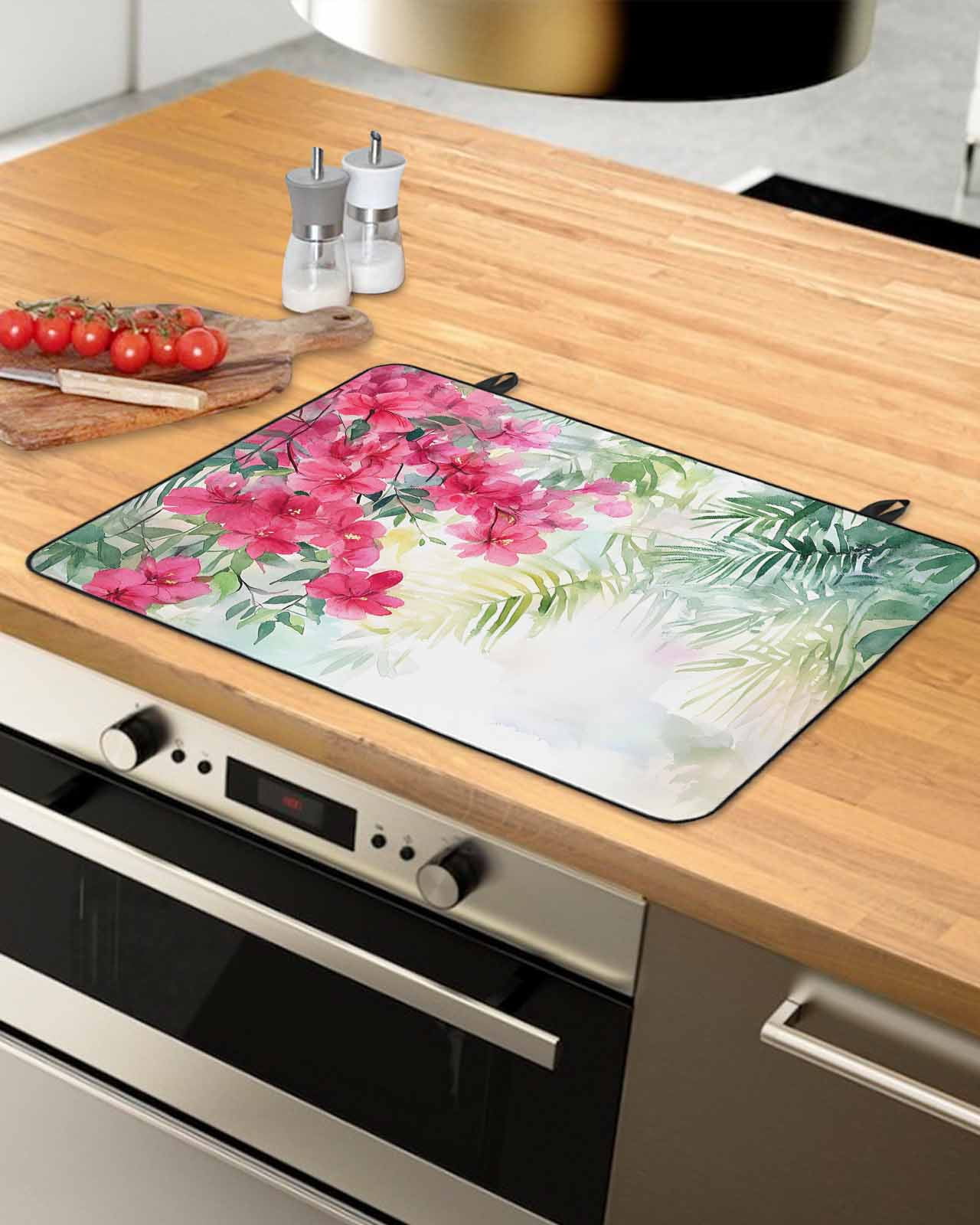 nqOlkjepod Large Induction Cooktop Protector Mat 24"x21", Summer ...