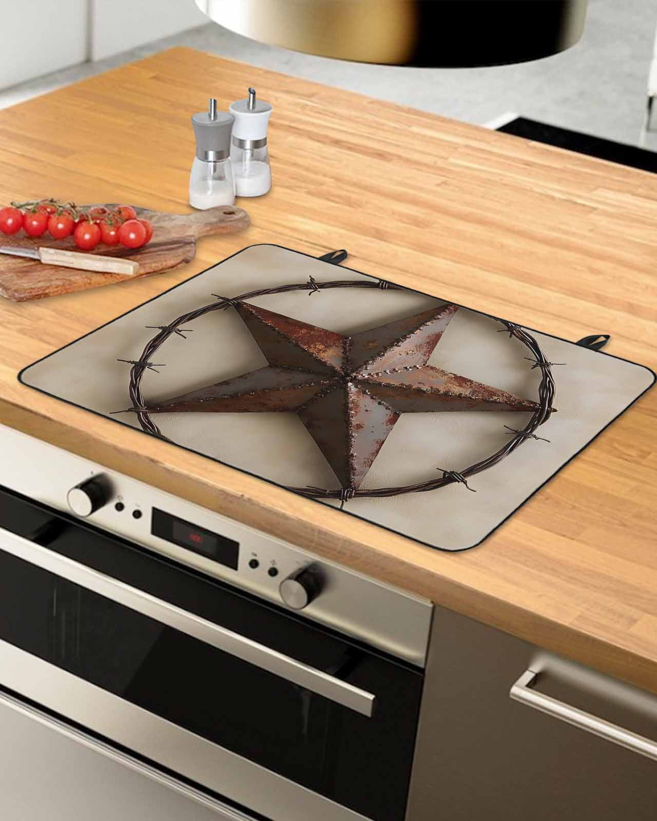 nqOlkjepod Large Induction Cooktop Protector Mat 24"x21", Texas Star ...