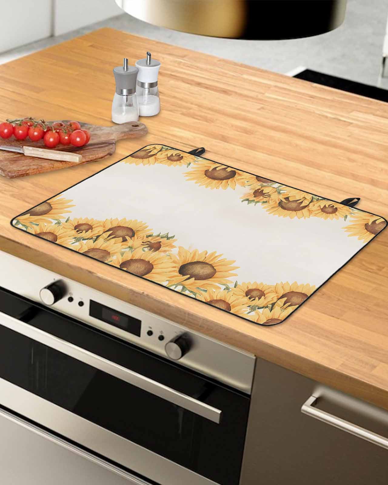 nqOlkjepod Large Induction Cooktop Protector Mat 24"x21", Yellow ...