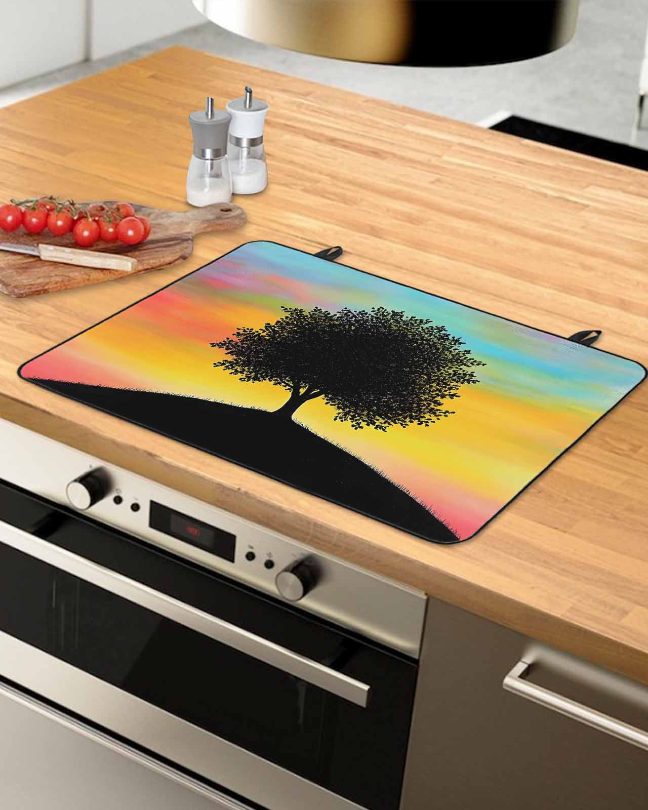 nqOlkjepod Large Induction Cooktop Protector Mat 28.5"x20.5", Mountain ...