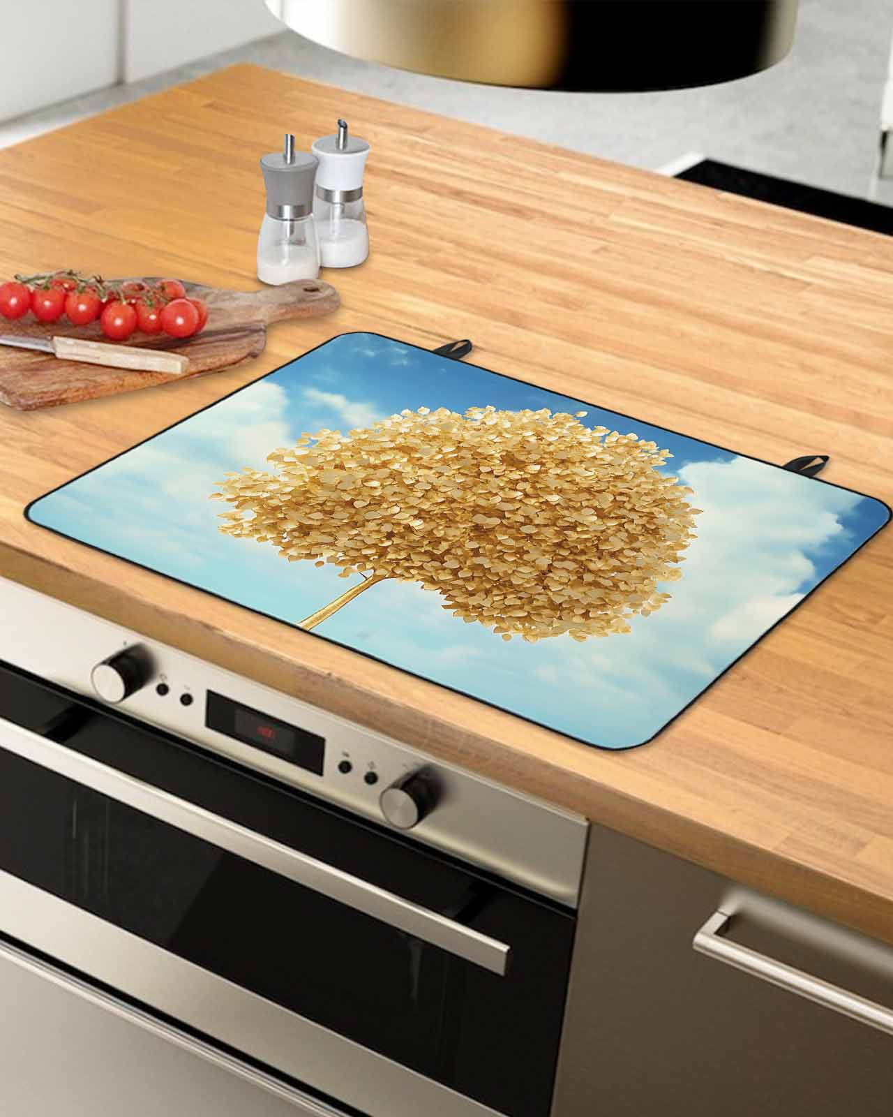 nqOlkjepod Large Induction Cooktop Protector Mat 28.5"x20.5", Yellow ...
