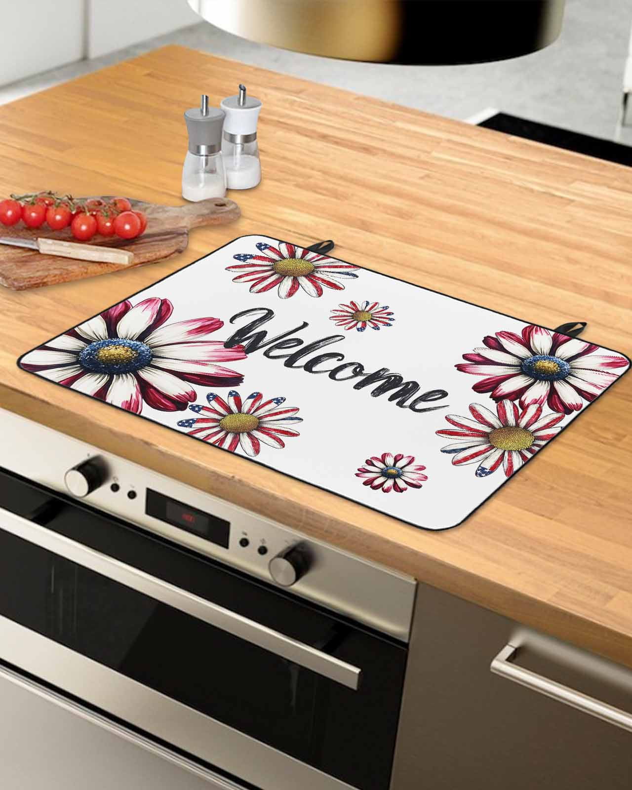 nqOlkjepod Large Induction Cooktop Protector Mat 31"x24", 4th of July ...