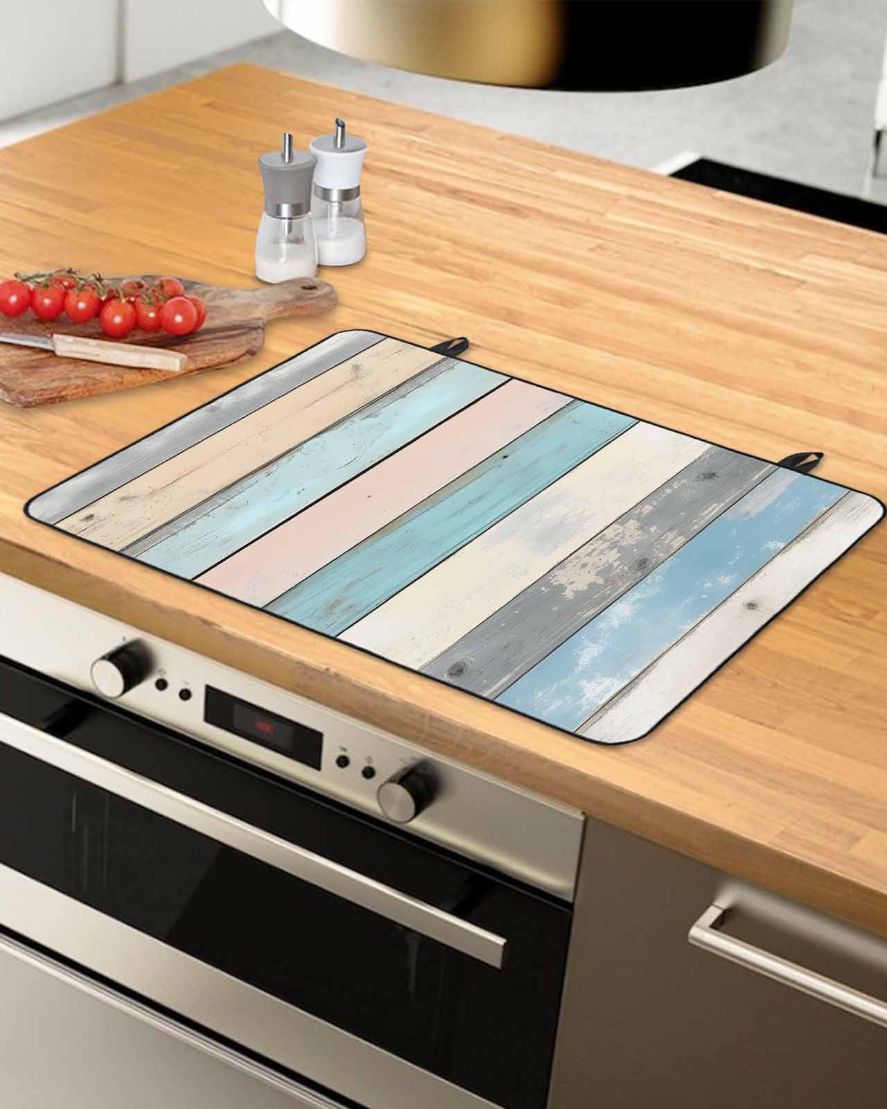 nqOlkjepod Large Induction Cooktop Protector Mat 31"x24", Blue Pink ...