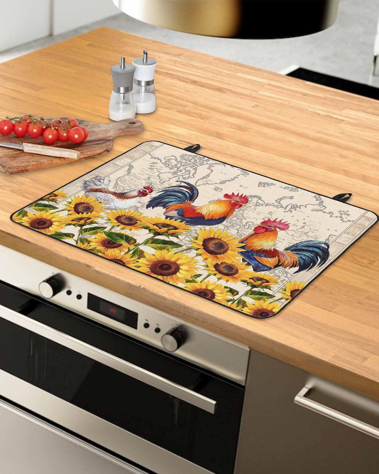 nqOlkjepod Large Induction Cooktop Protector Mat 31"x24", Chicken ...