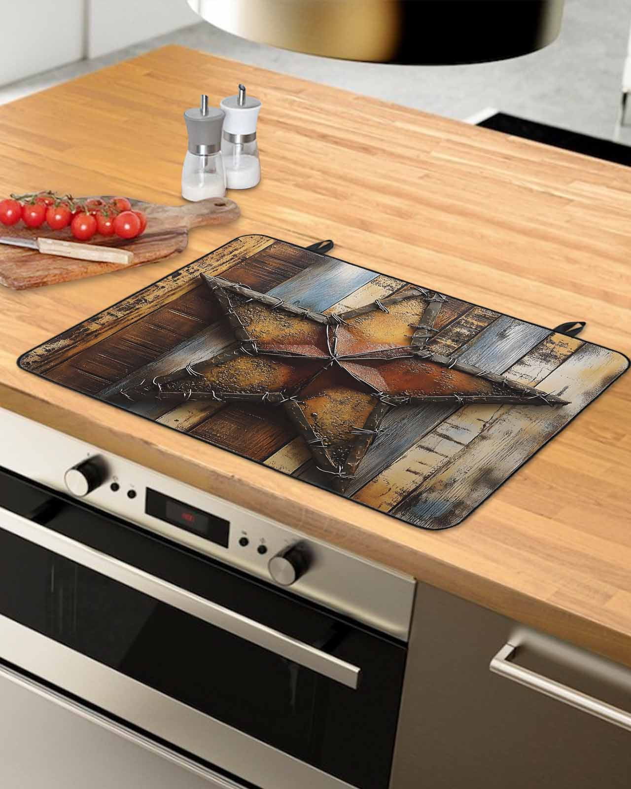nqOlkjepod Large Induction Cooktop Protector Mat 31"x24", Farmhouse ...
