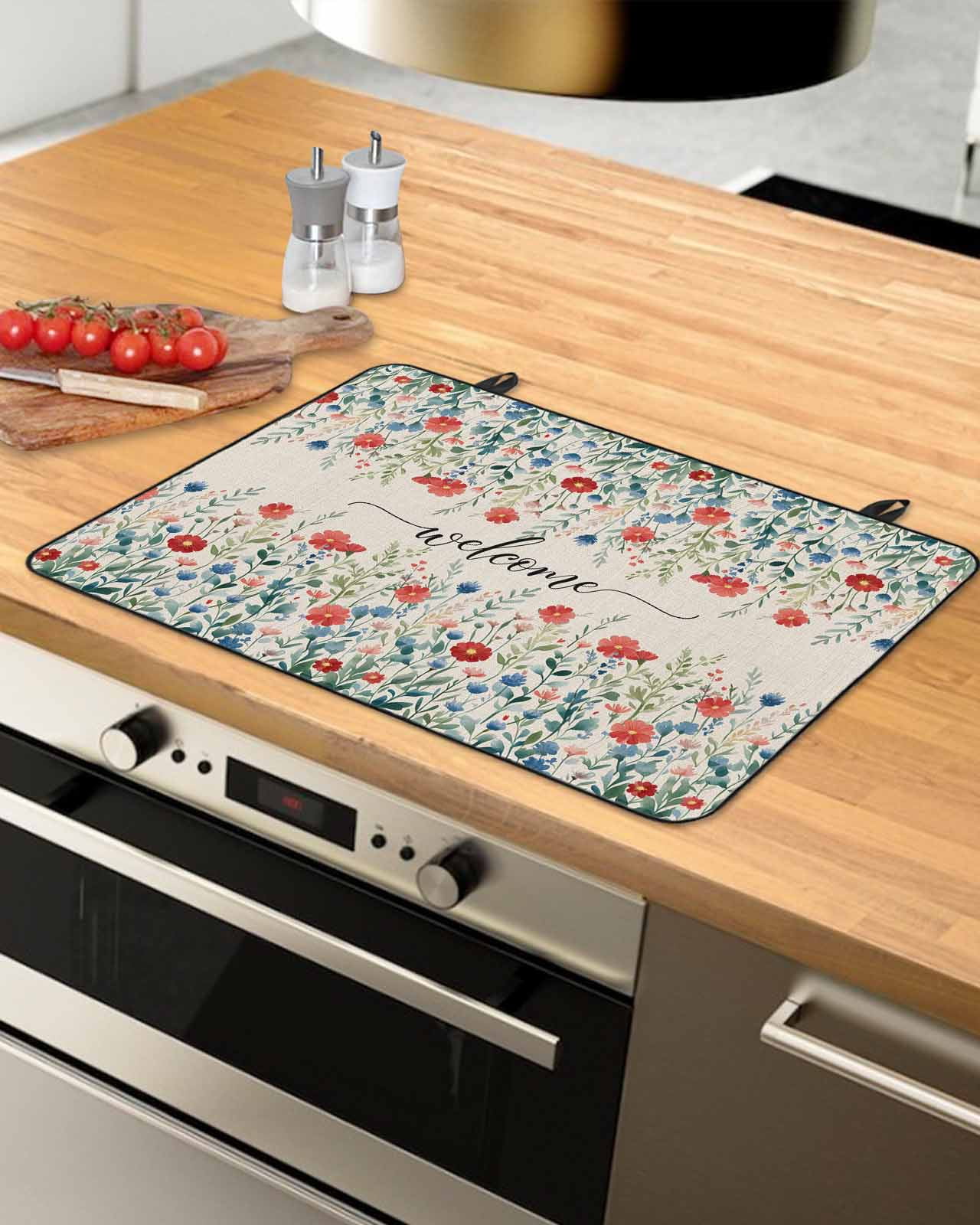 nqOlkjepod Large Induction Cooktop Protector Mat 31"x24", Pastoral ...