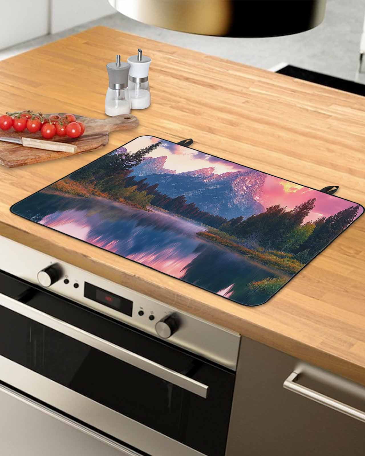 nqOlkjepod Large Induction Cooktop Protector Mat 31"x24", Purple ...