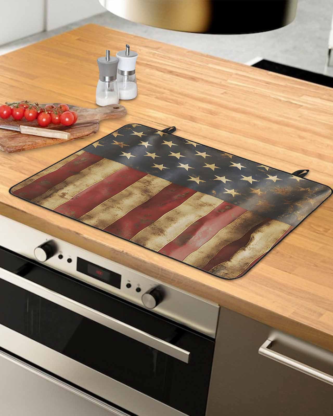 nqOlkjepod Large Induction Cooktop Protector Mat 31"x24", Vintage ...