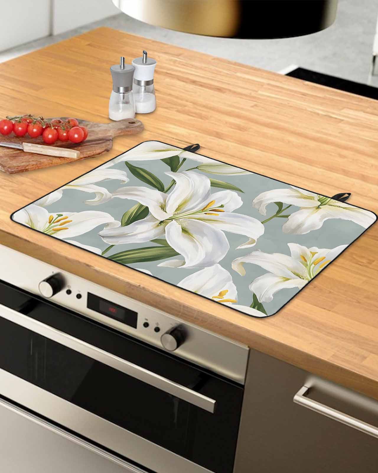 nqOlkjepod Large Induction Cooktop Protector Mat 31"x24", Watercolor ...