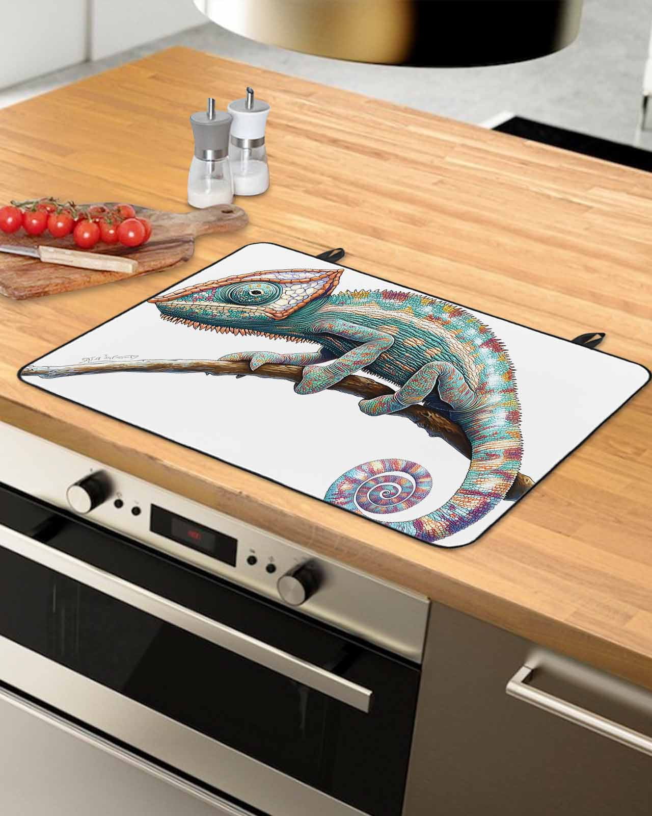 nqOlkjepod Large Induction Cooktop Protector Mat 36"x21", Chameleon ...