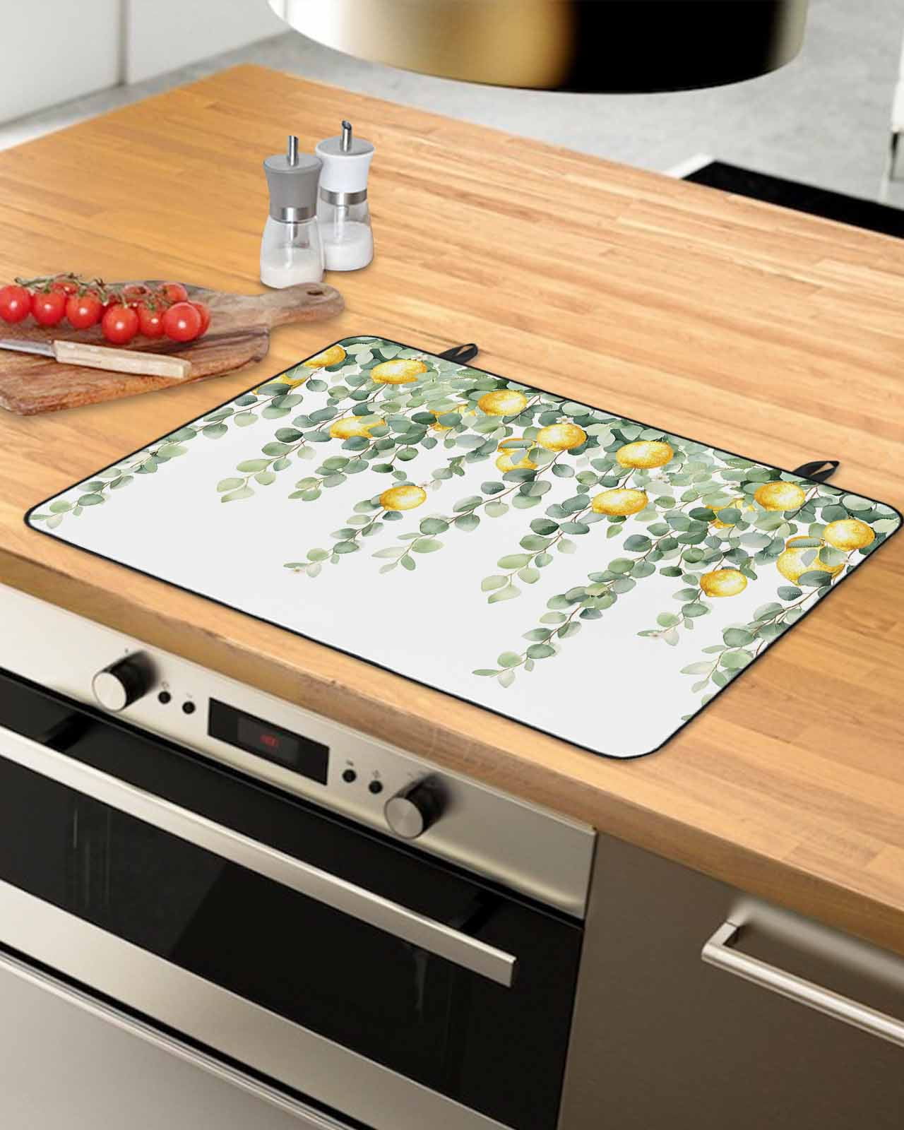 nqOlkjepod Large Induction Cooktop Protector Mat 36"x21", Eucalyptus ...