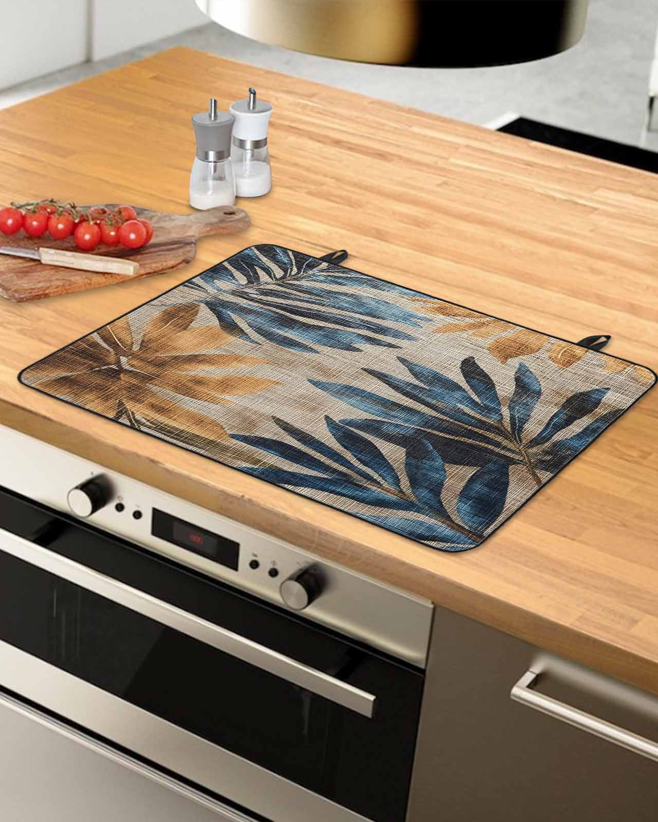 nqOlkjepod Large Induction Cooktop Protector Mat 36"x21", Navy Blue ...
