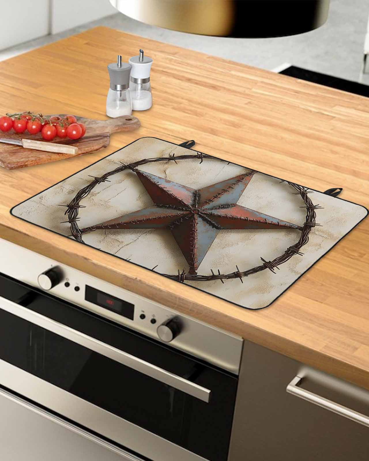 nqOlkjepod Large Induction Cooktop Protector Mat 36"x21", Texas Star ...