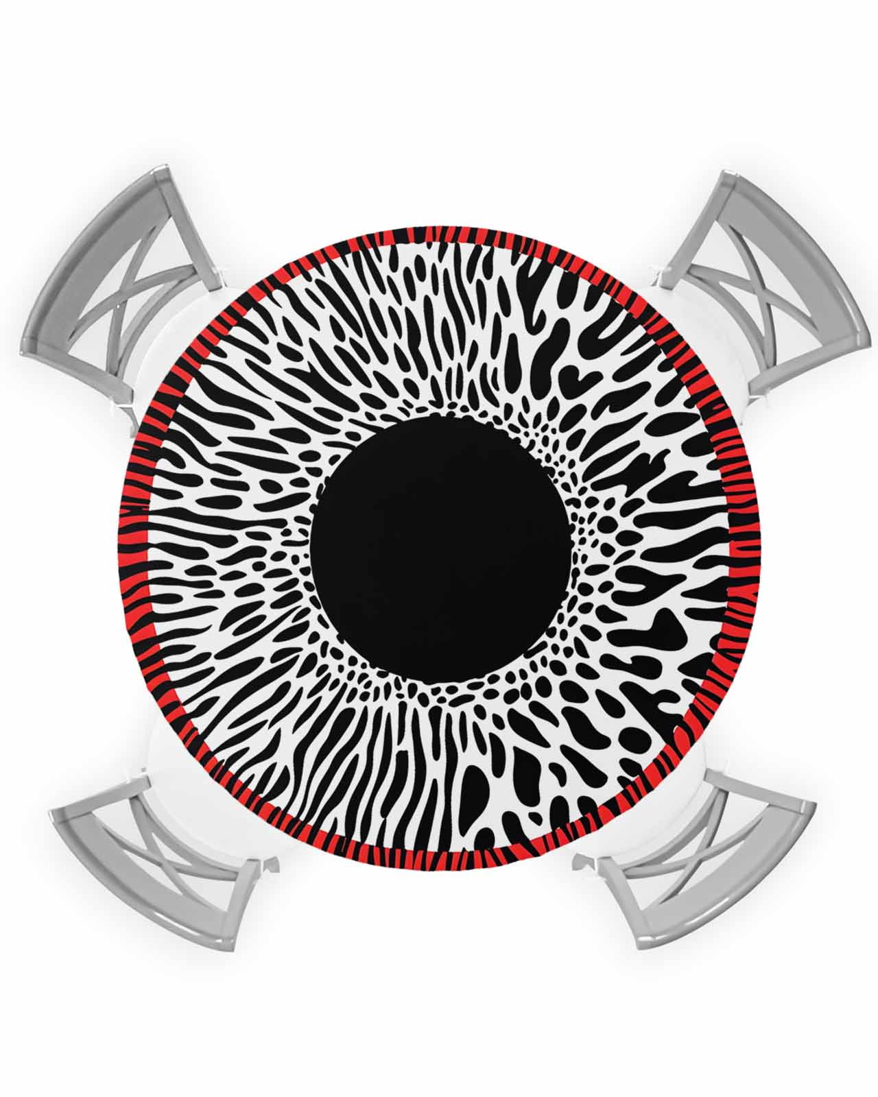 nqOlkjepod Leopard Round Tablecloth, Fitted Table Cover with Elastic ...