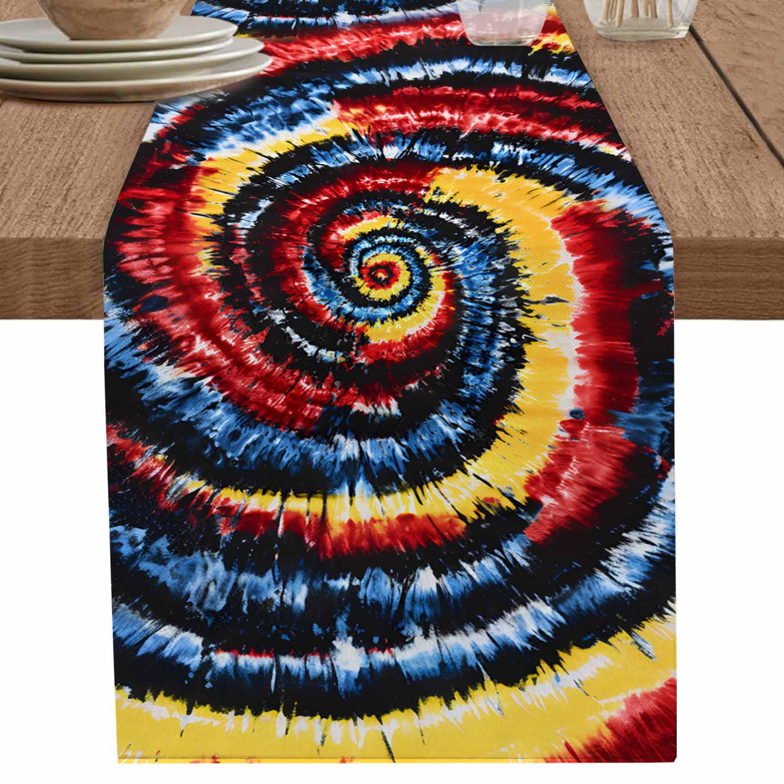 nqOlkjepod Modern Abstract Table Runner 120 Inches Long Farmhouse Dress ...