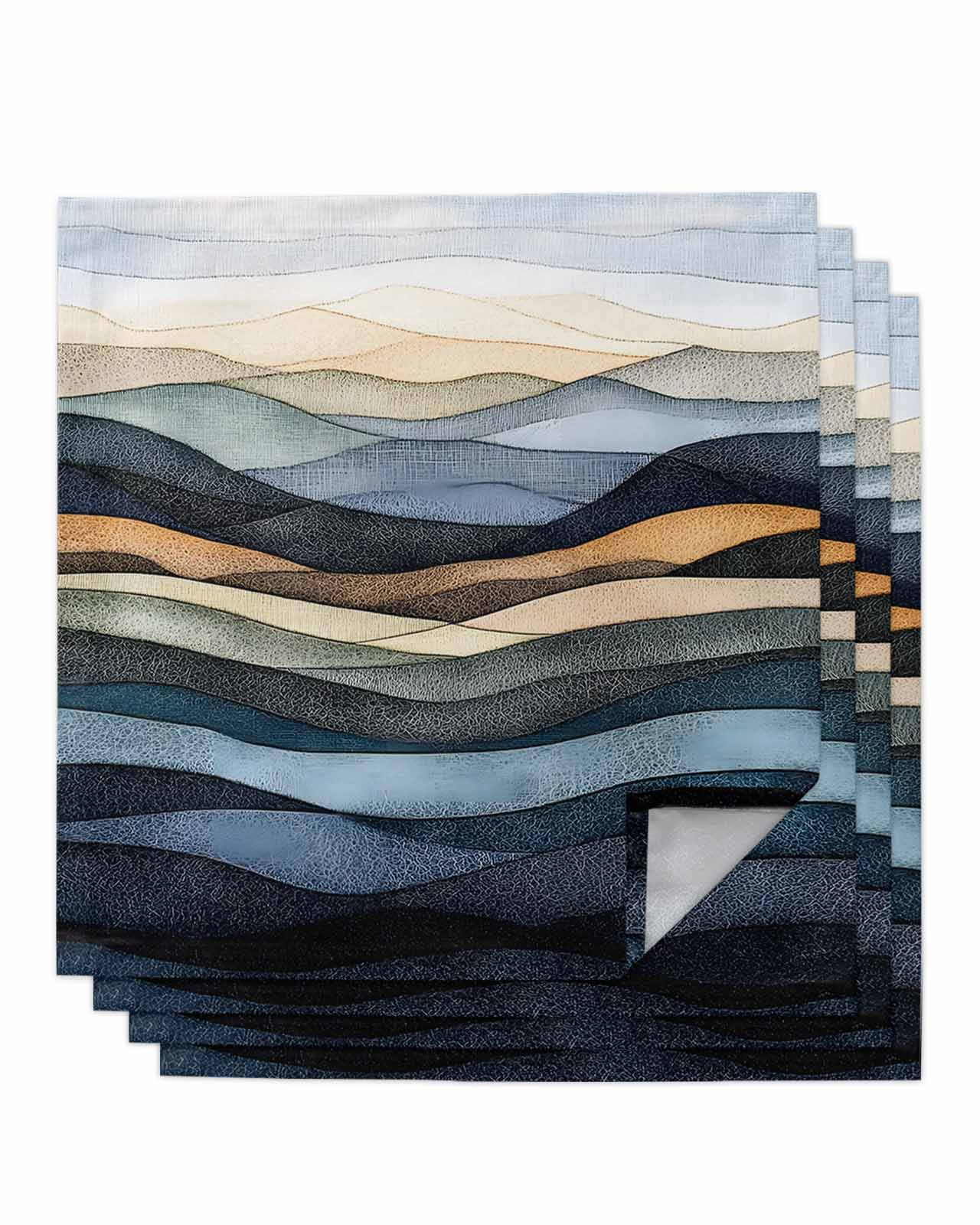 nqOlkjepod Modern Geometric Cloth Napkins Set of 4 Reusable Dinner ...