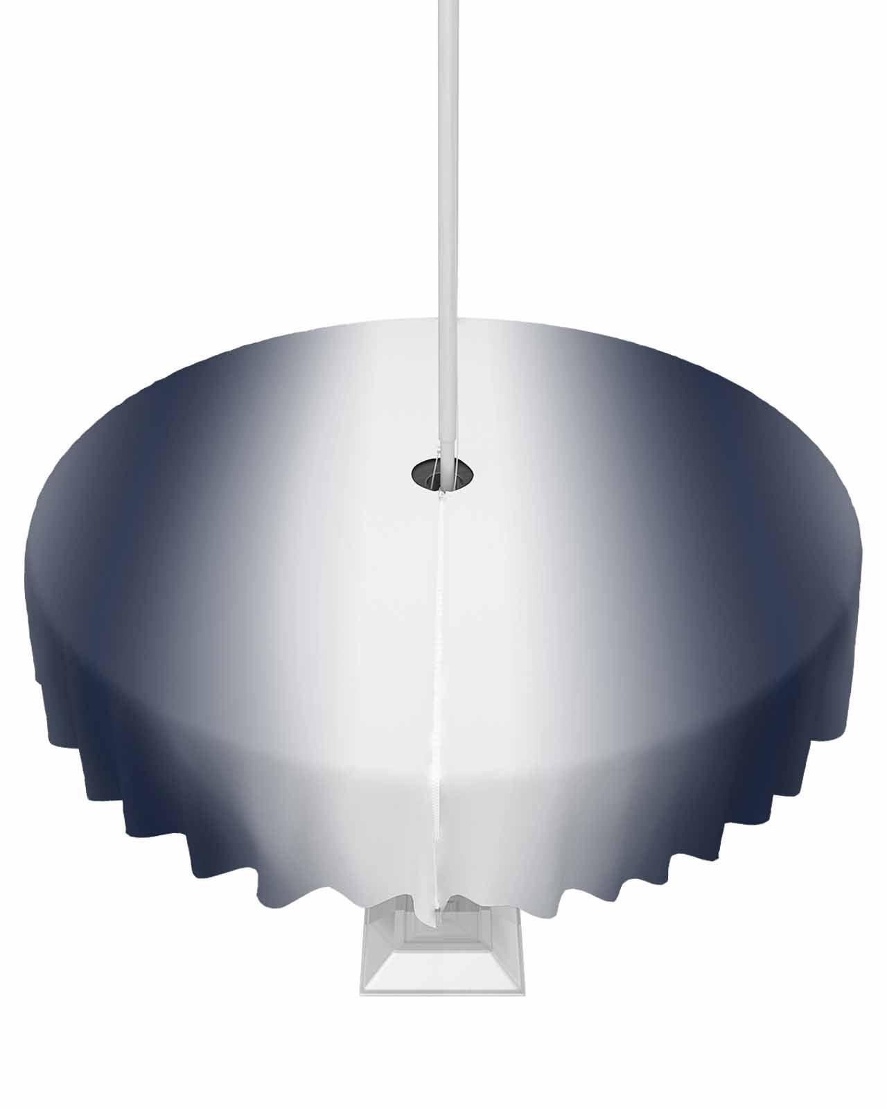 nqOlkjepod Navy Blue Ombre Outdoor Tablecloth with Umbrella Hole ...