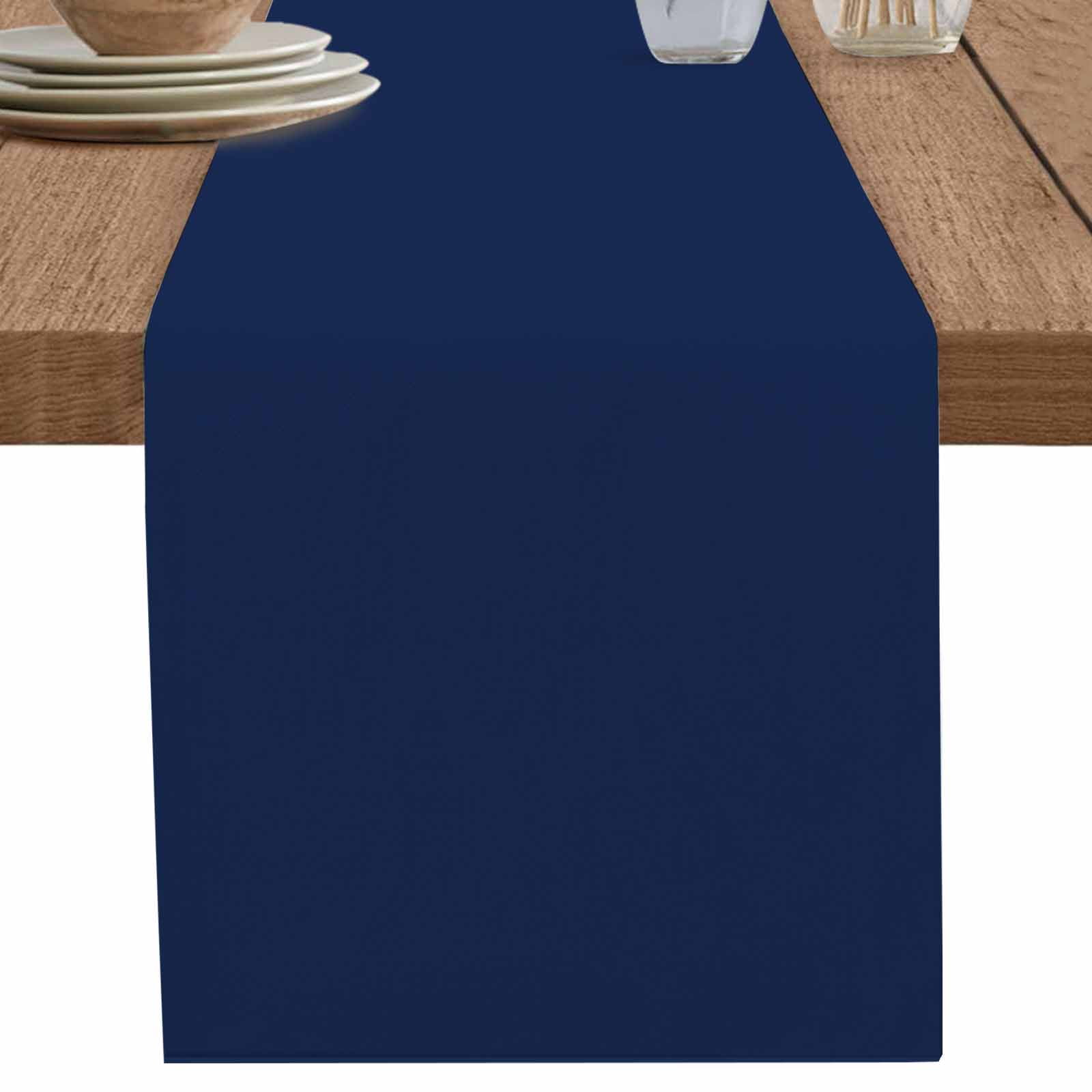 nqOlkjepod Navy Blue Table Runner 60 Inches Long Farmhouse Dress ...