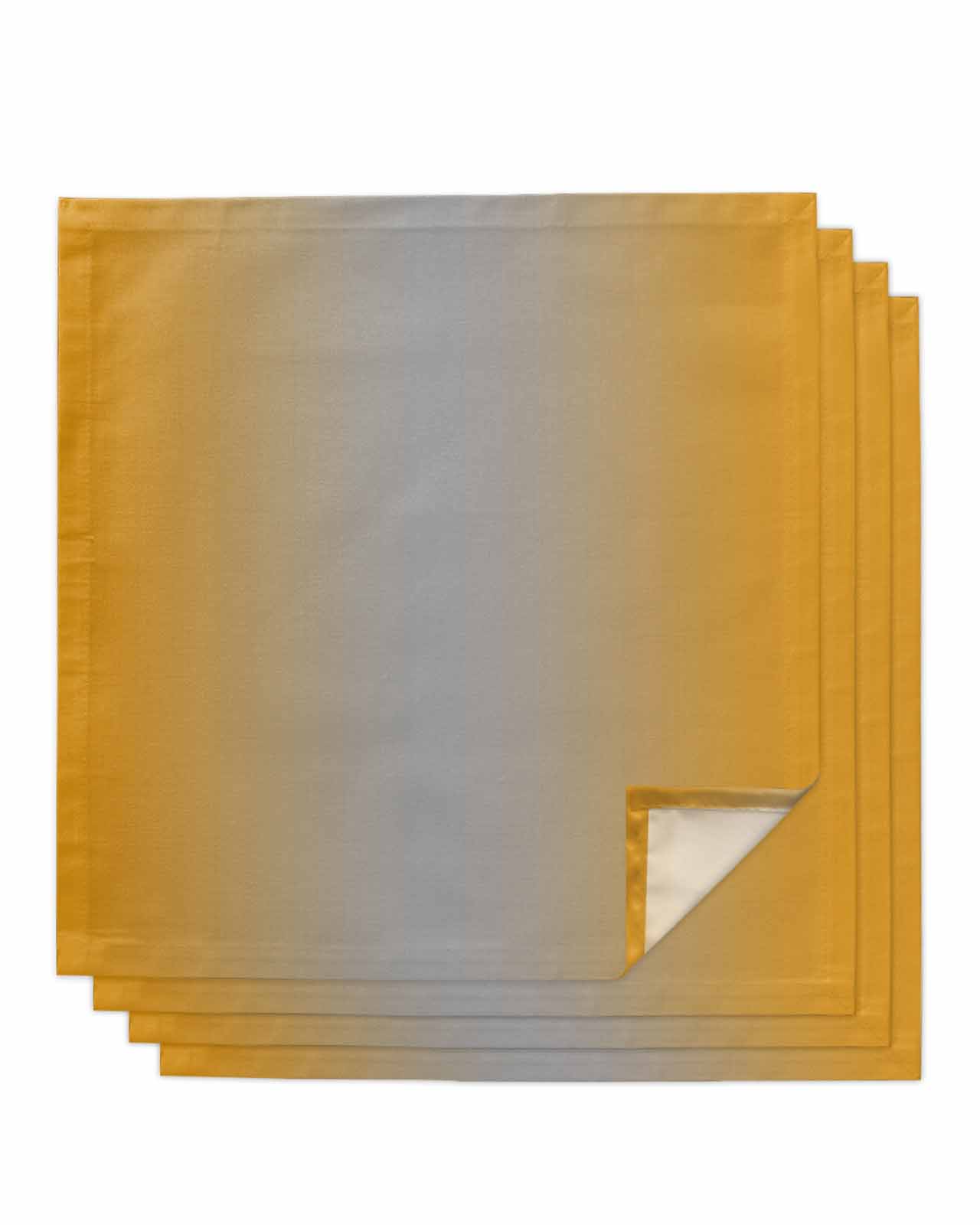 nqOlkjepod Orange Grey Ombre Cloth Napkins Set of 4 Reusable Dinner ...