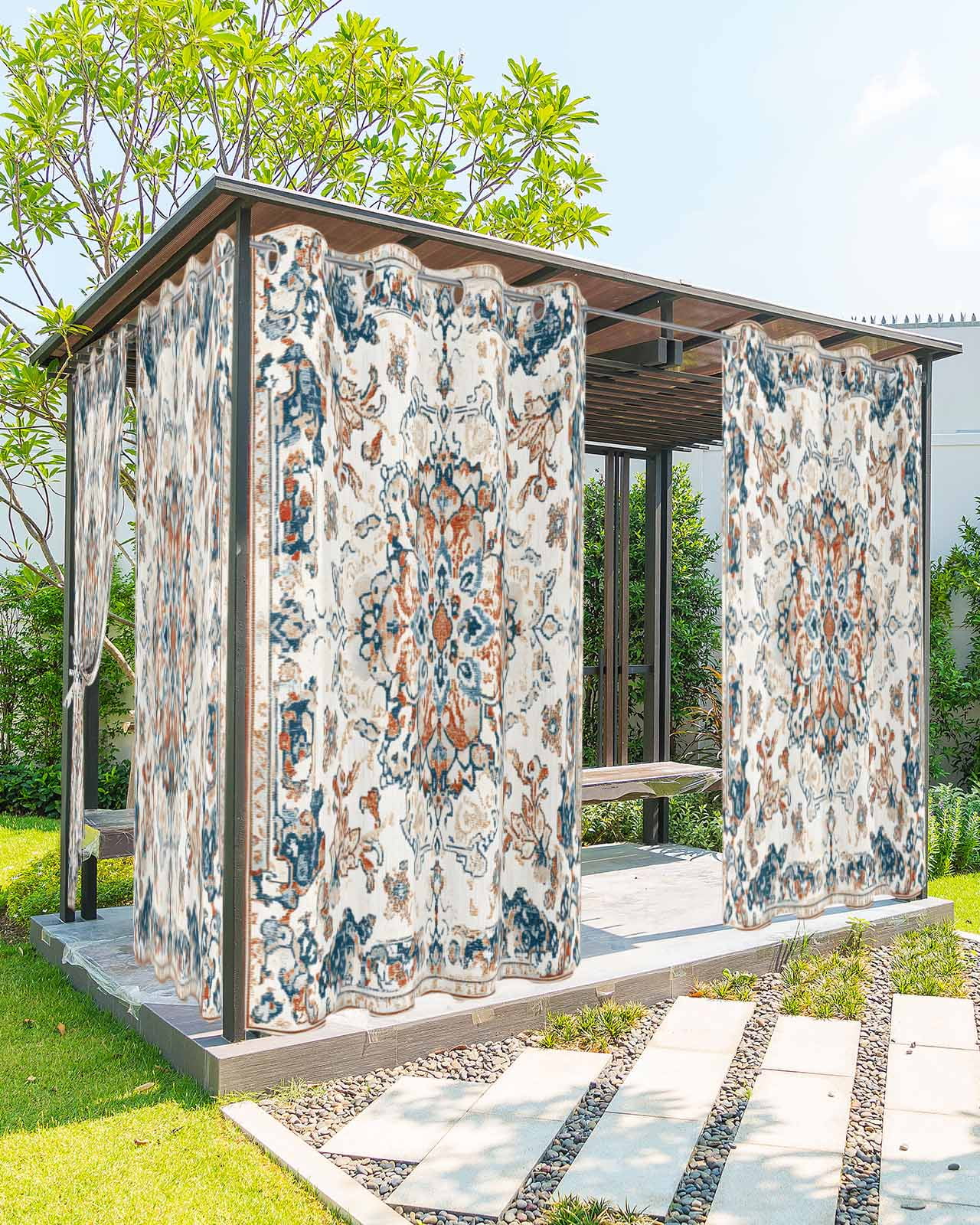 nqOlkjepod Outdoor Curtains for Patio Waterproof, Boho Southwestern ...