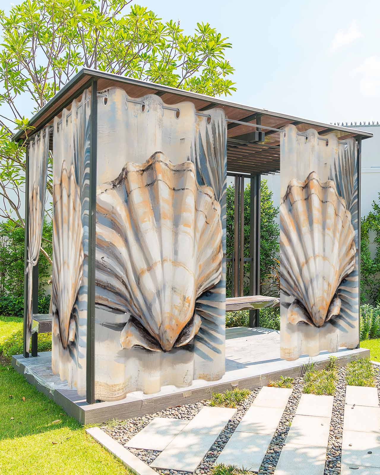 nqOlkjepod Outdoor Curtains for Patio Waterproof, Coastal Nautical ...