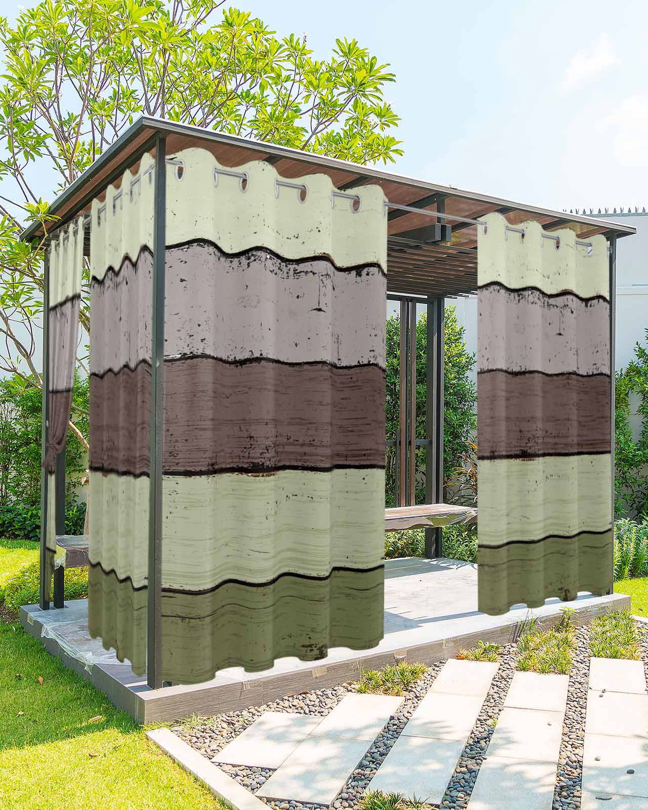 nqOlkjepod Outdoor Curtains for Patio Waterproof, Sage Green Grey ...