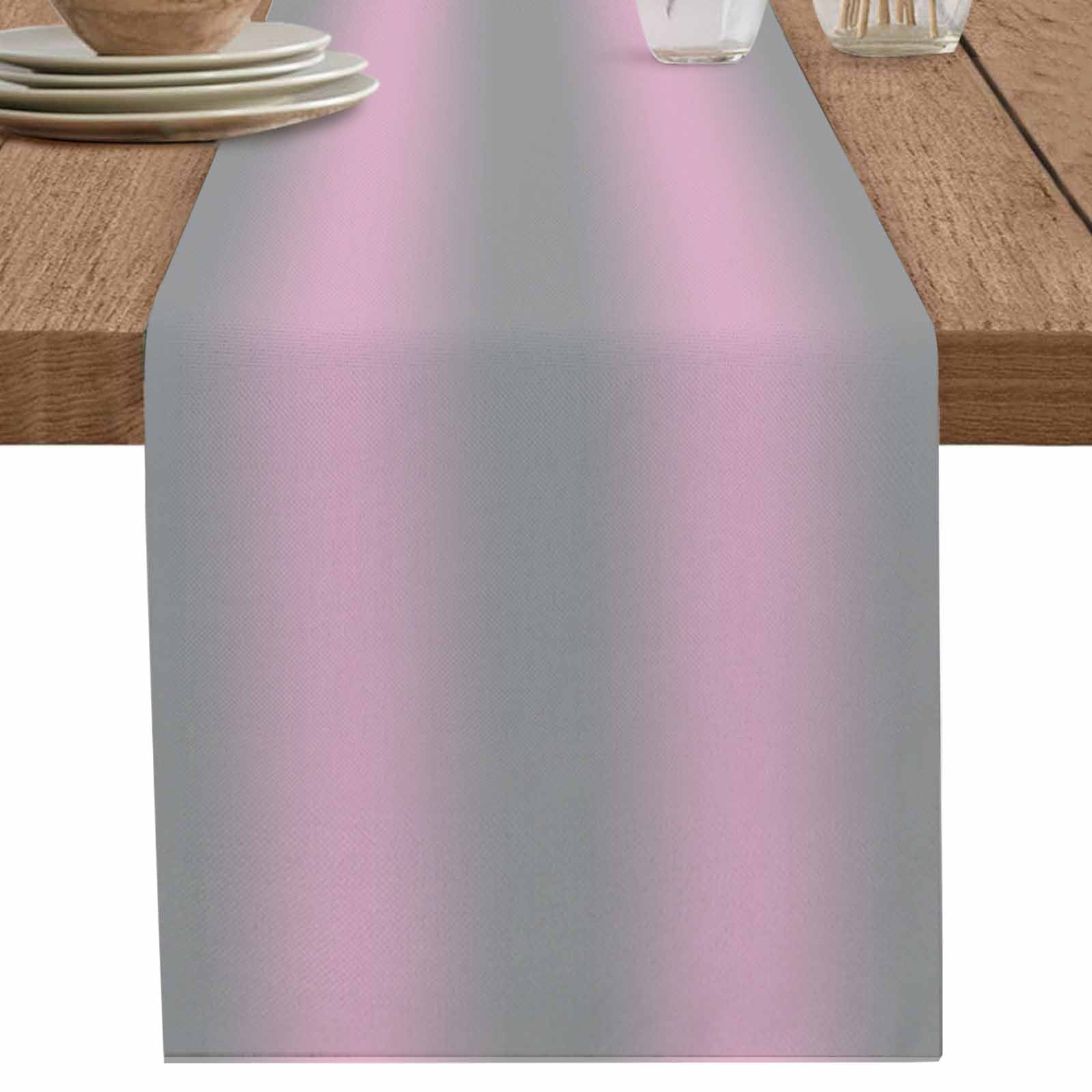 nqOlkjepod Pink Ombre Table Runner 72 Inches Long Farmhouse Dress ...