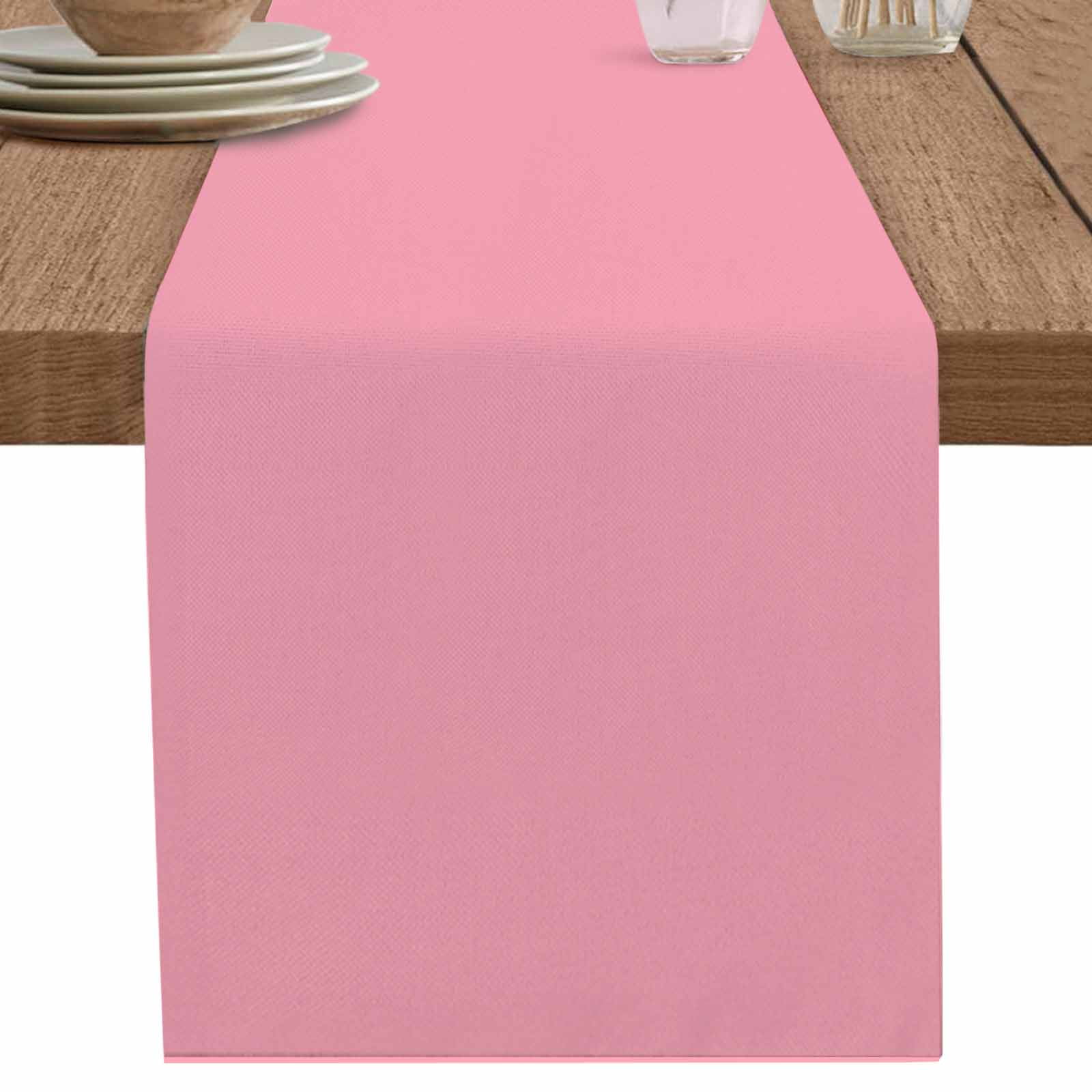nqOlkjepod Pink Table Runner 60 Inches Long Farmhouse Dress Scarves ...