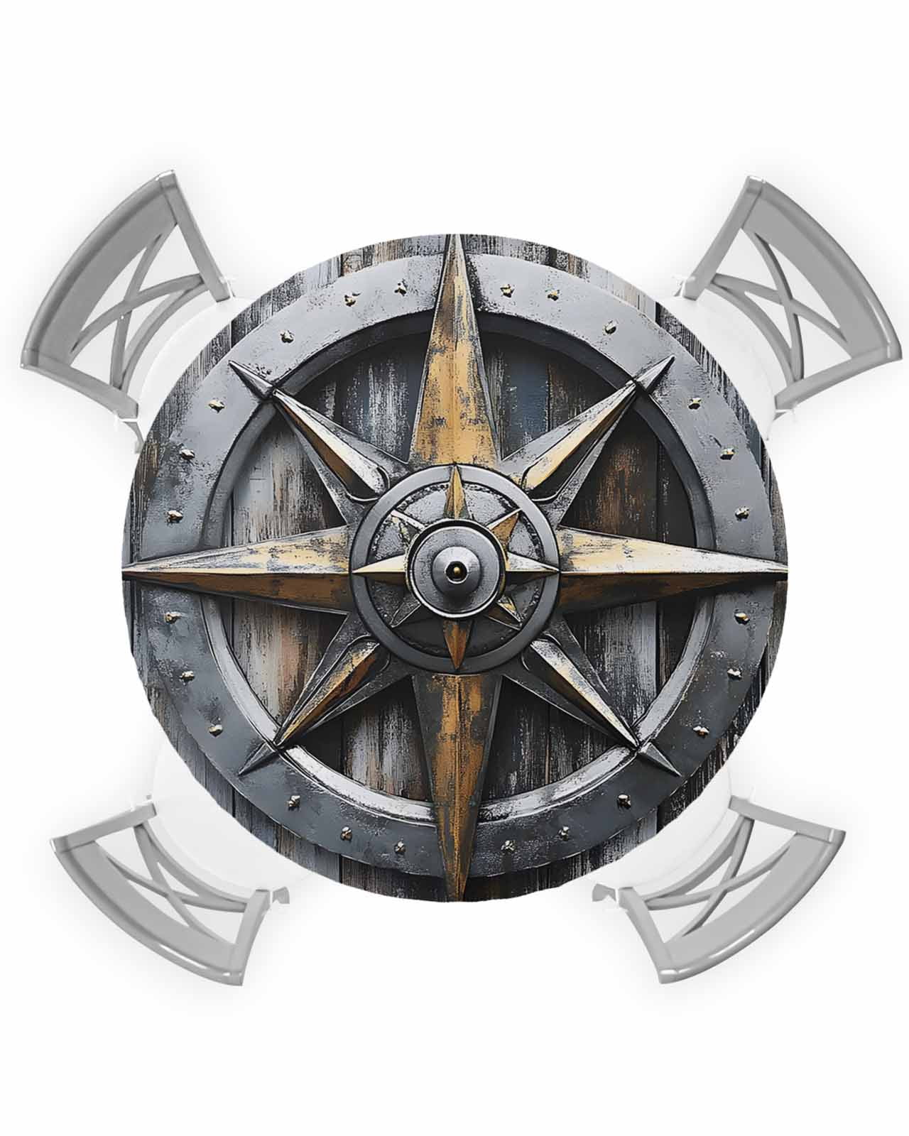 nqOlkjepod Retro Coastal Round Tablecloth, Fitted Table Cover with ...